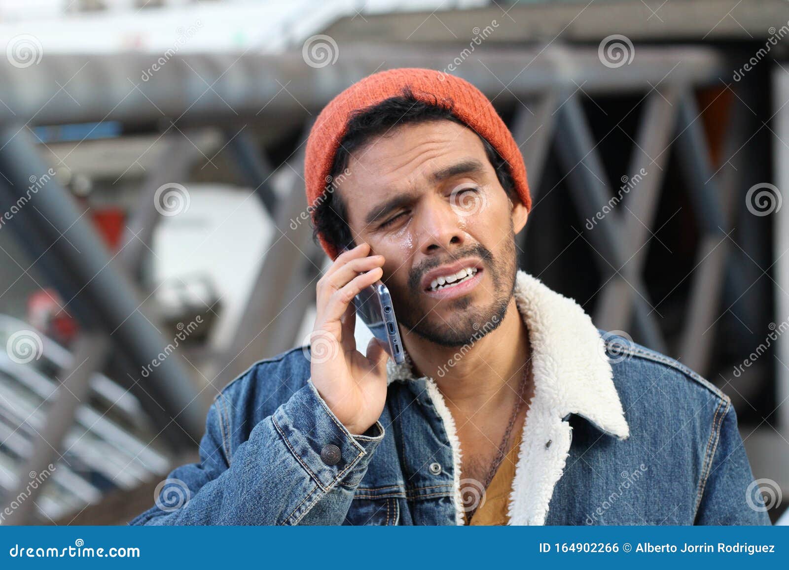 Young Man Getting Devastating News Stock Photo - Image of expression ...