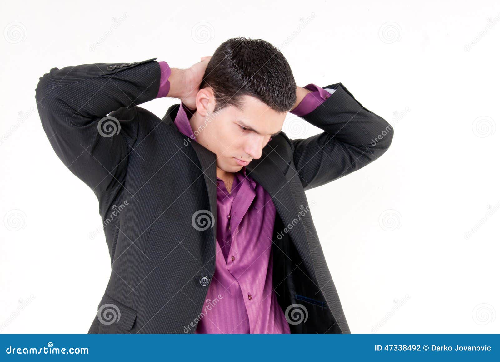 Young man stock photo. Image of adult, thinking, people - 47338492