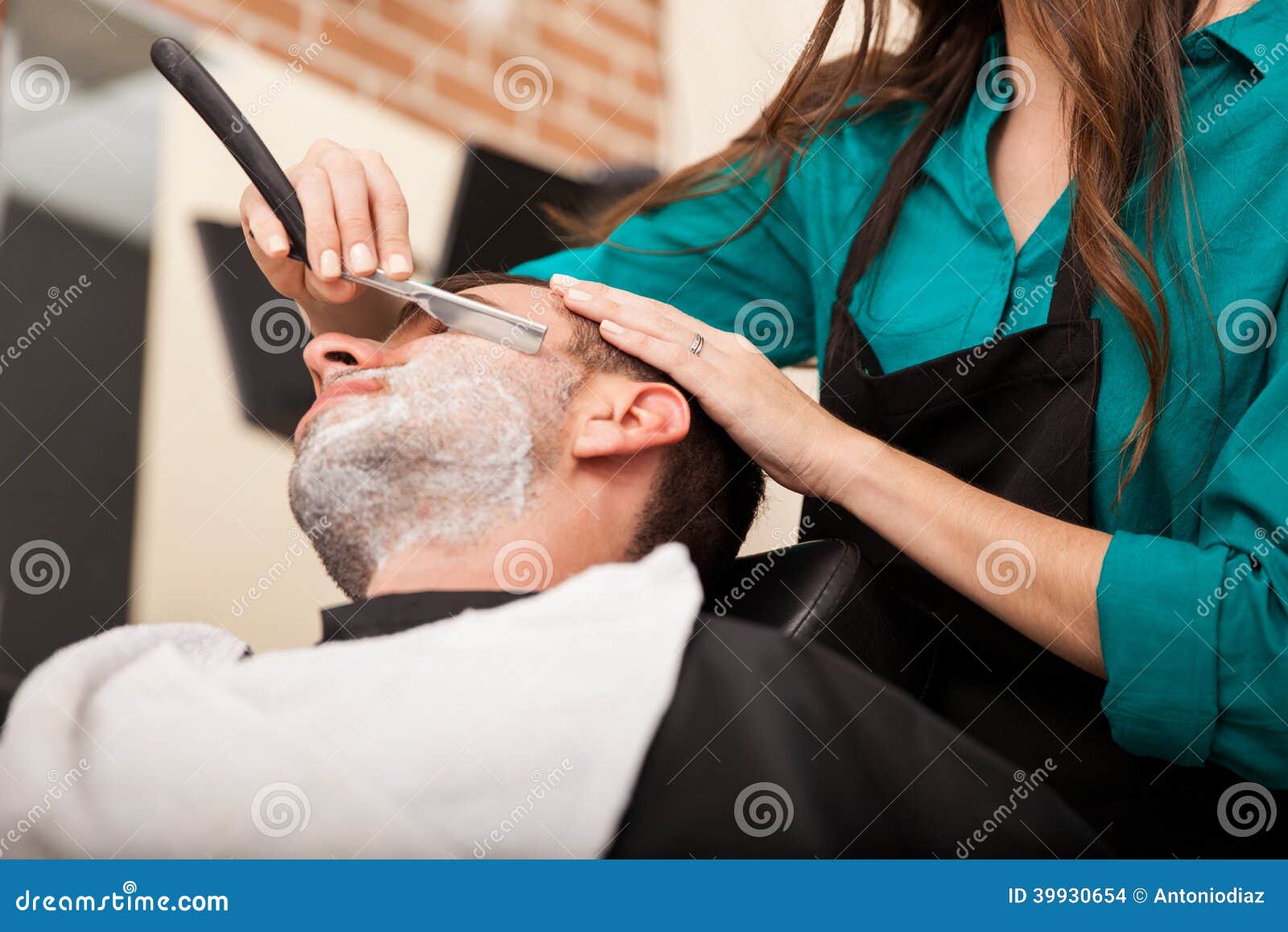 Young man getting a shave stock photo. Image of haircut - 39930654 Young man getting a shave stock photo. Image of haircut - 39930654