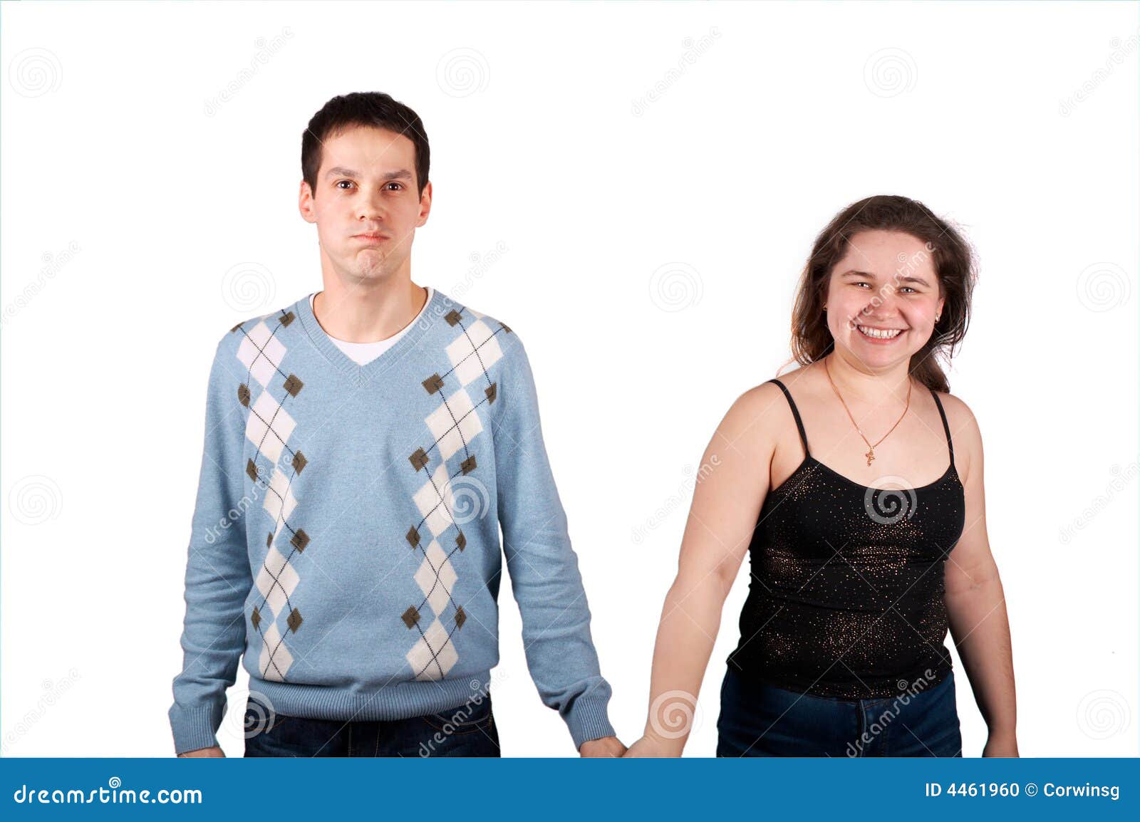 Young man and girl 2 stock photo. Image of handsome, glamour - 4461960