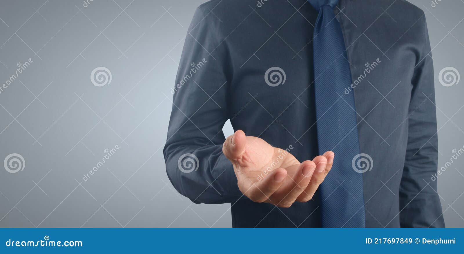 Man Giving Empty Hand. Open Hand Showing Concept Stock Image - Image of ...