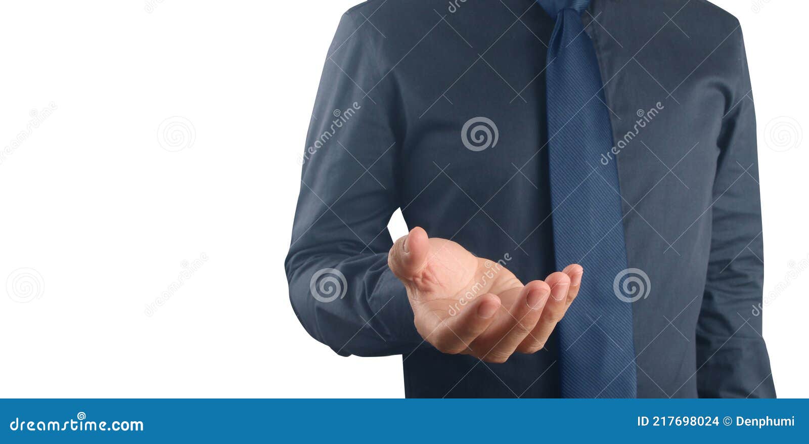 Man Giving Empty Hand. Open Hand Showing Concept Stock Photo - Image of ...