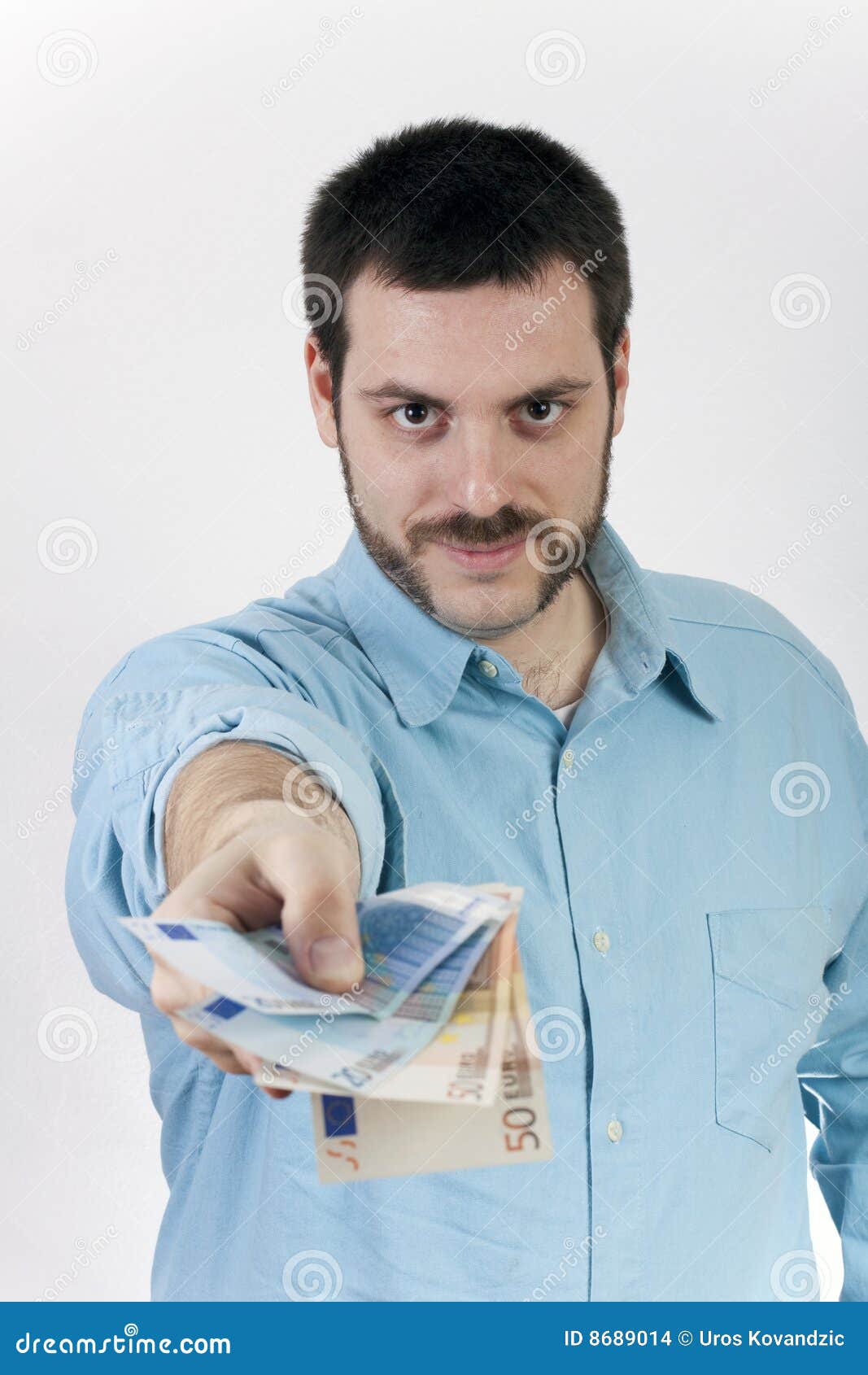Young man giving money stock photo. Image of backup, modern - 8689014