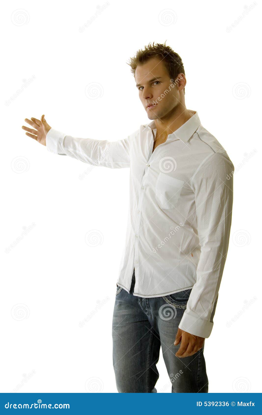 Young man giving speech stock photo. Image of calm, young - 5392336