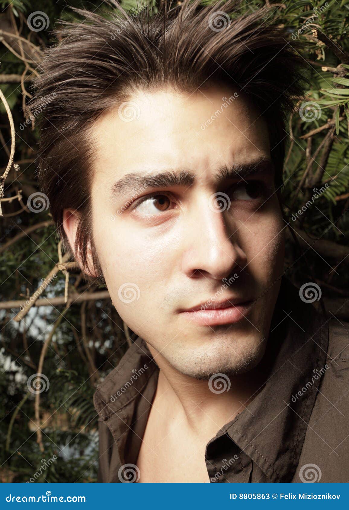 Young man glancing away stock image. Image of healthy - 8805863