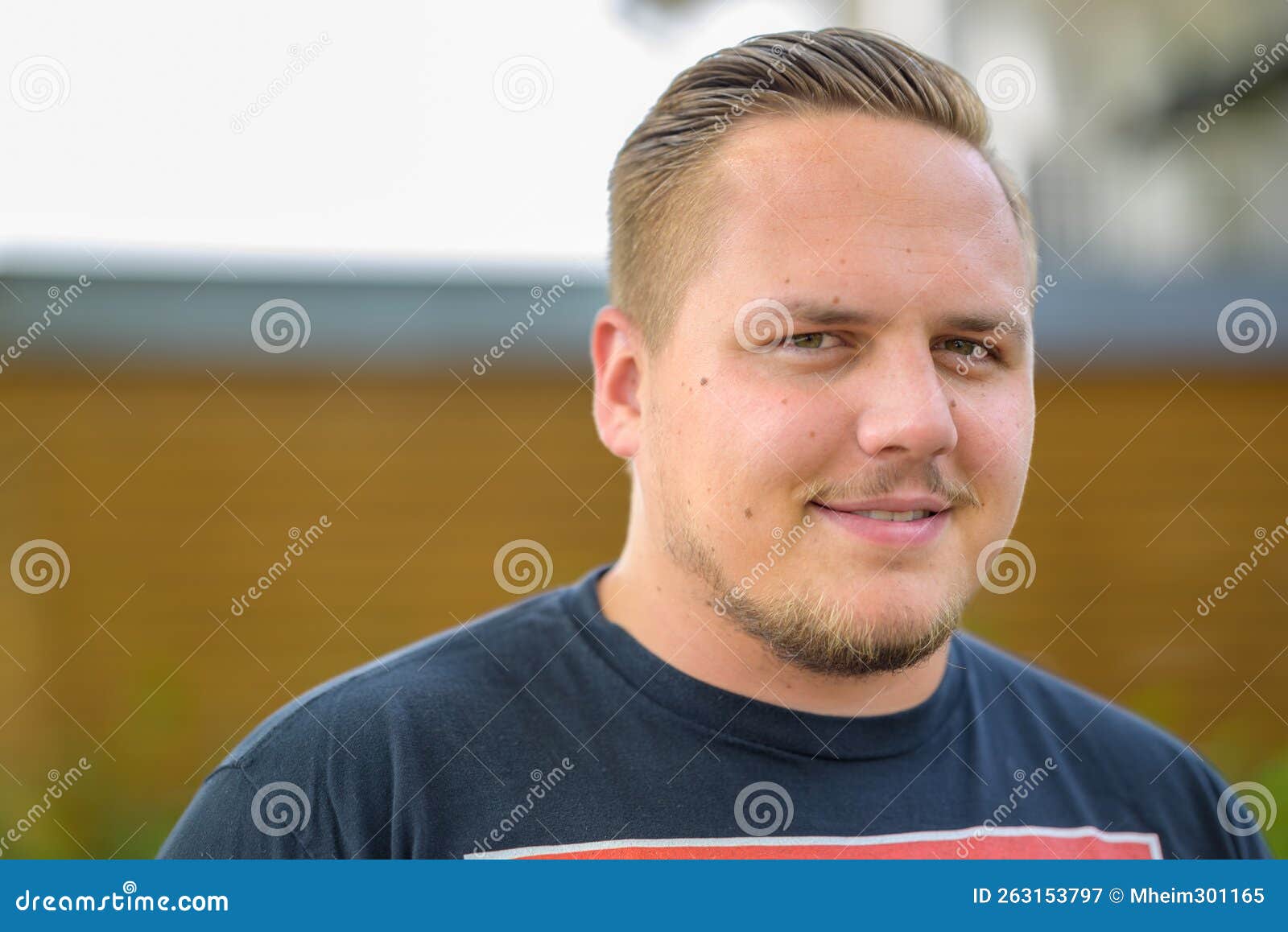 Young Man with a Goatee Beard and Mustache Stock Image - Image of close ...