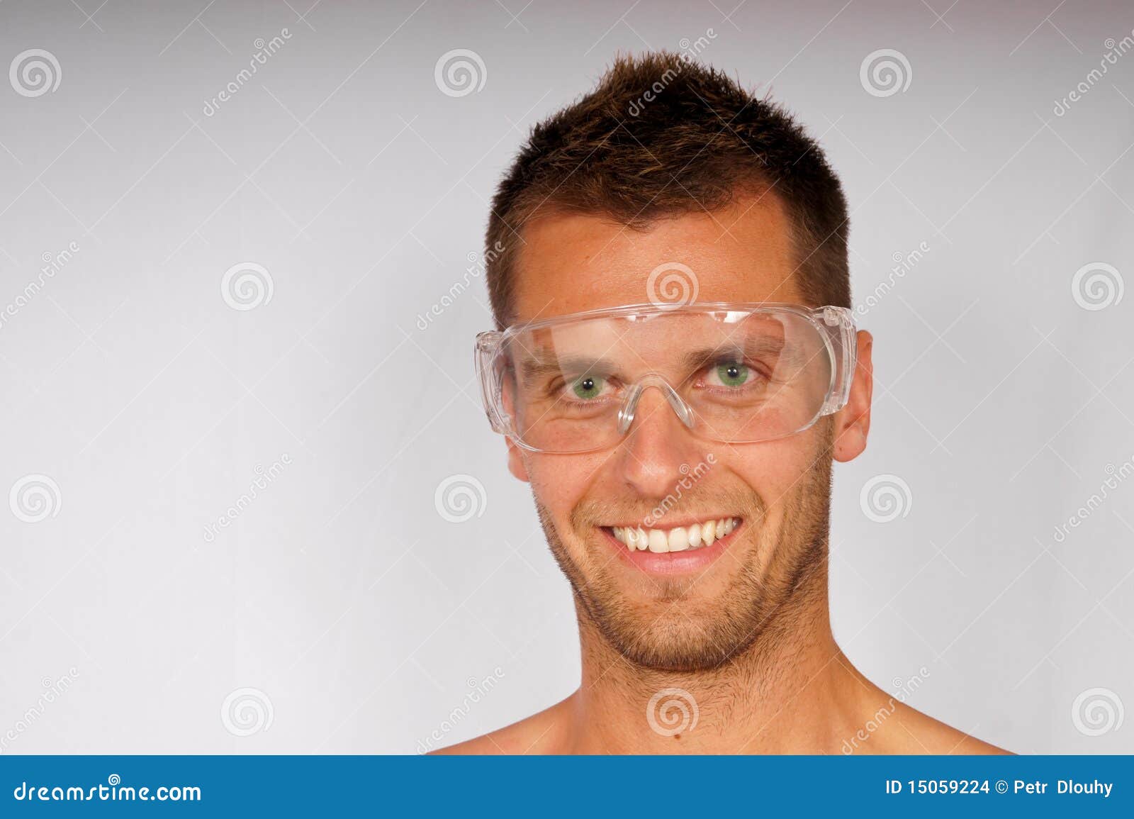 Young man in goggles stock photo. Image of young, adult - 15059224