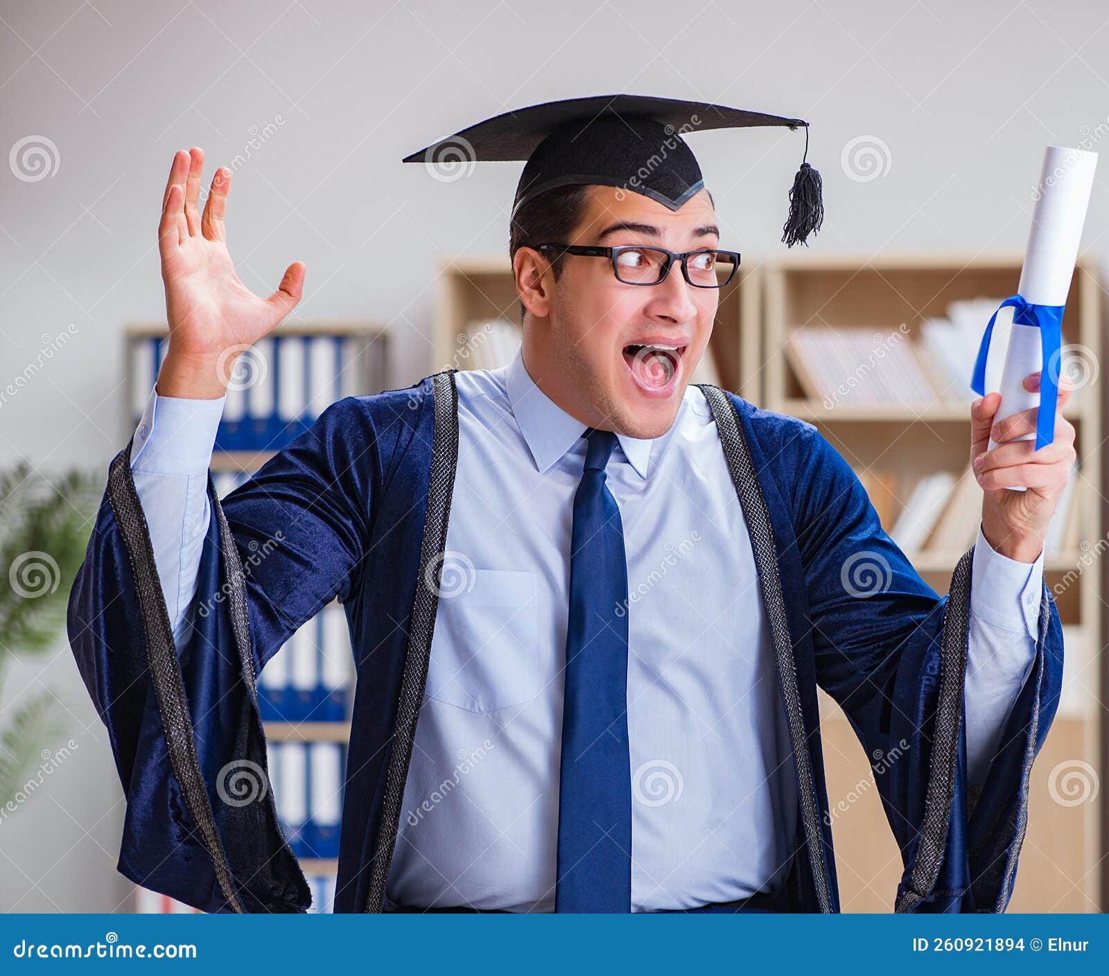 Young Man Graduating from University Stock Photo - Image of education ...