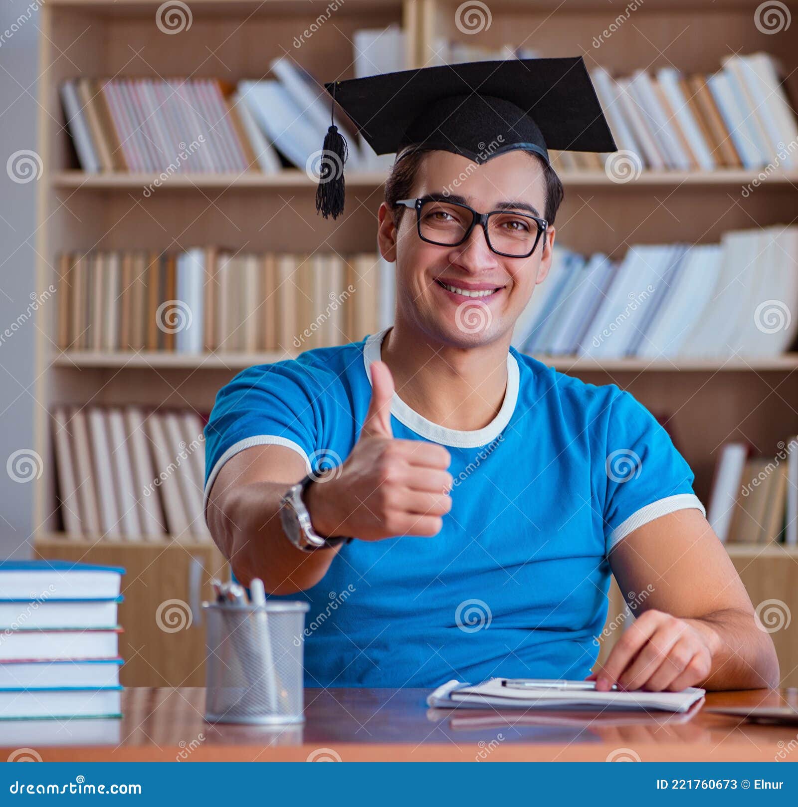 Young Man Graduating from University Stock Image - Image of male, back ...