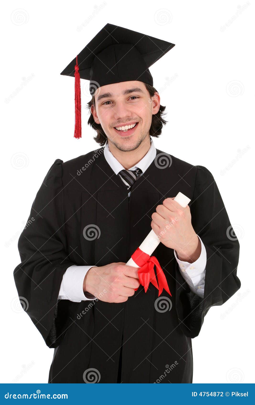 Young Man at Graduation stock photo. Image of body, graduation - 4754872