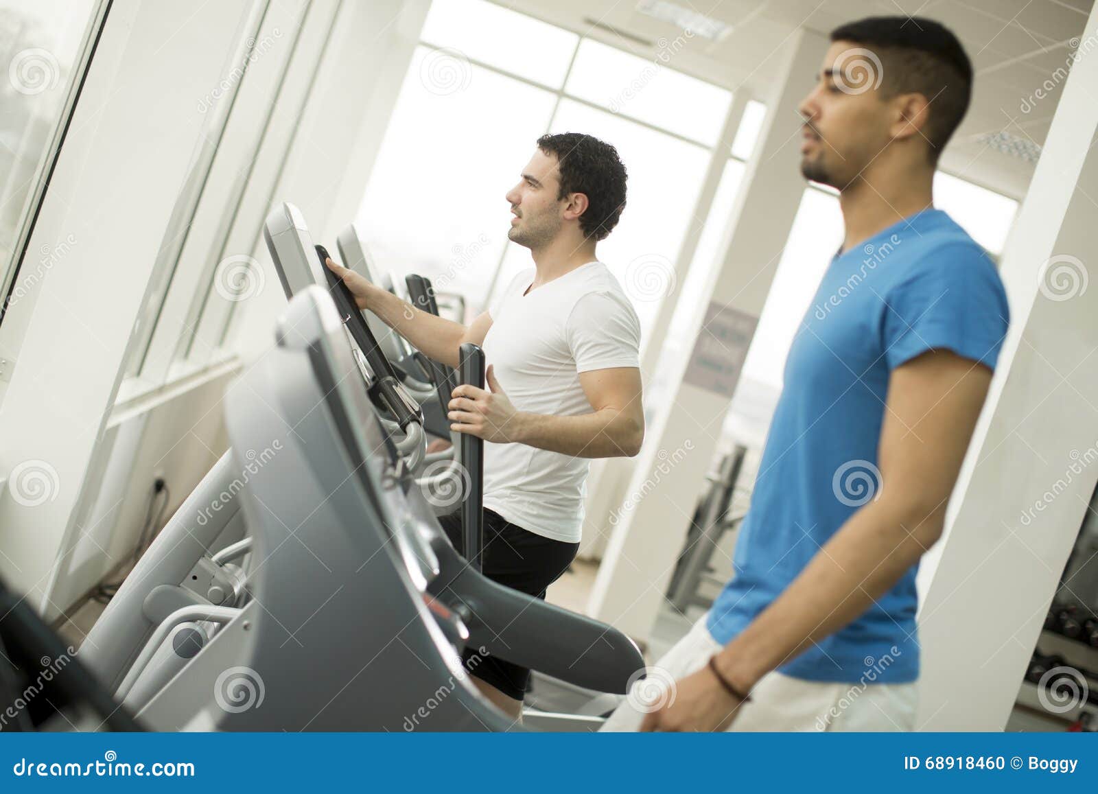 Young man in the gym stock photo. Image of people, athlete - 68918460