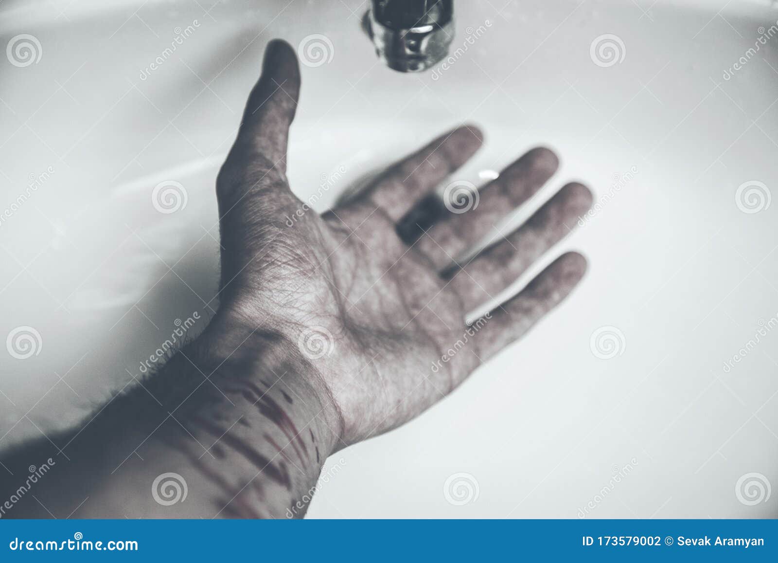 Young Man Hand Cut with Blood Stock Photo - Image of authentic, pain ...