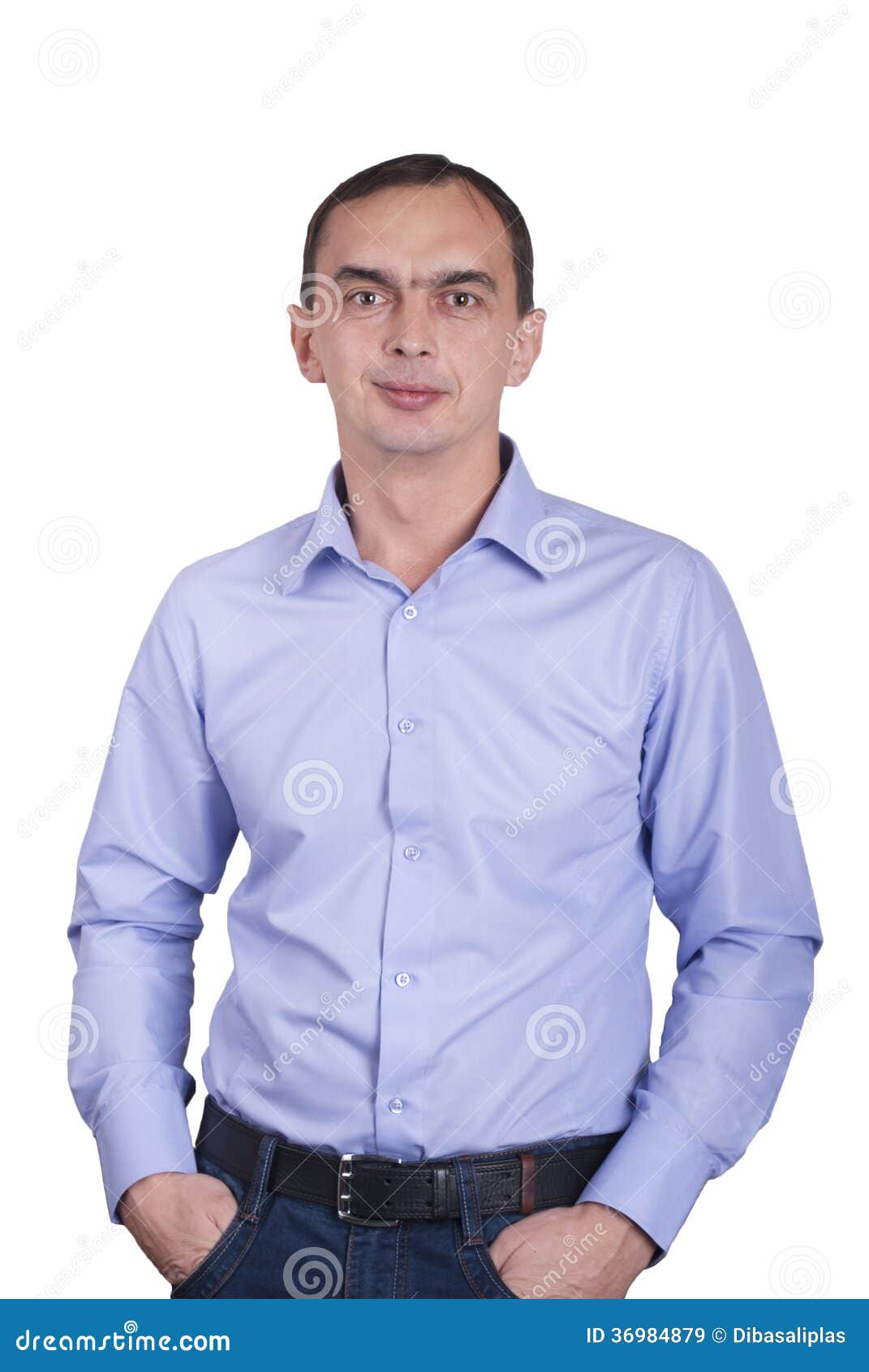 Young Man with Hands in Pocket. Stock Image - Image of pensive ...