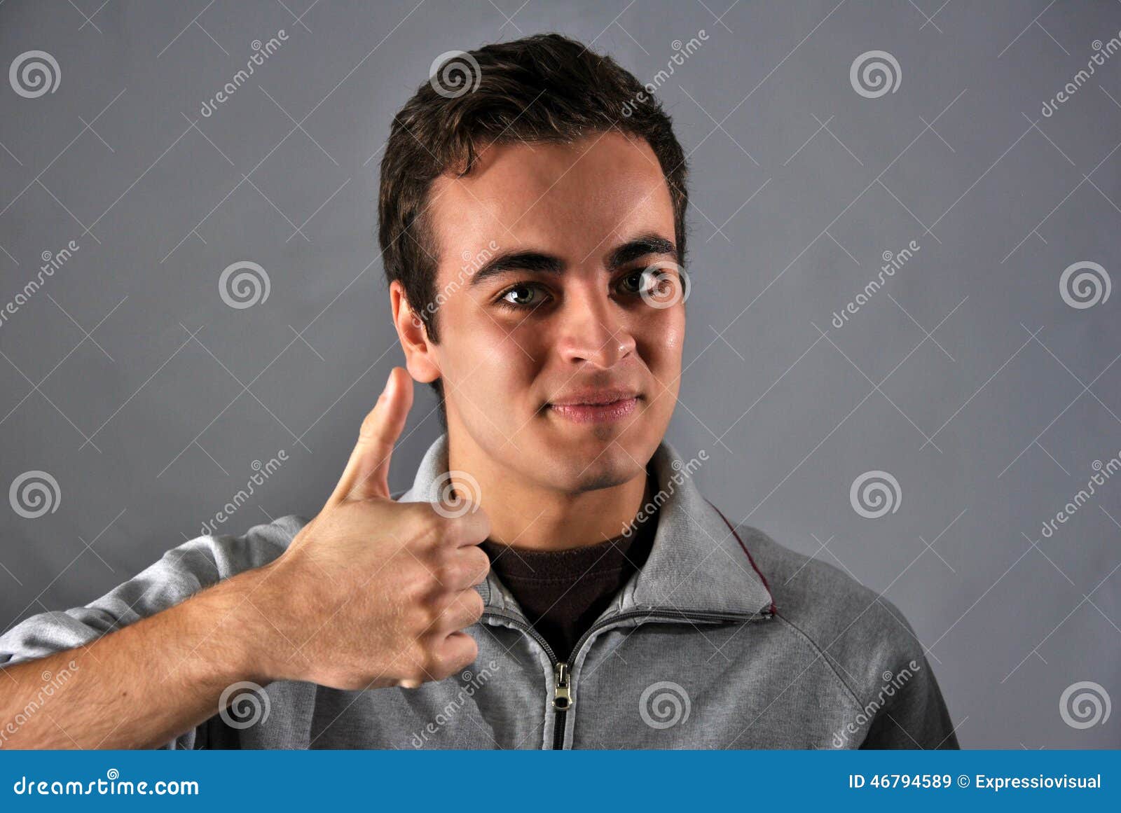Young Man with Happy Expression Stock Image - Image of surprised ...