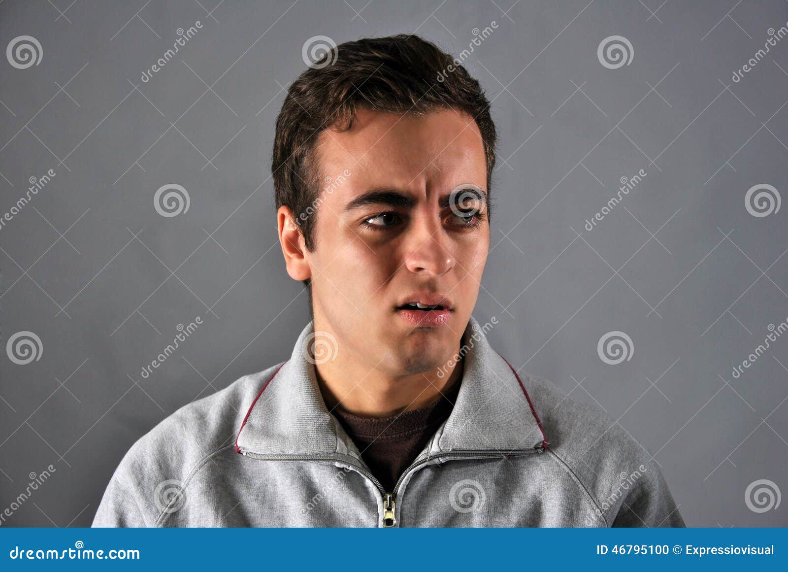 Young Man with Happy Expression Stock Photo - Image of shock, surprised ...