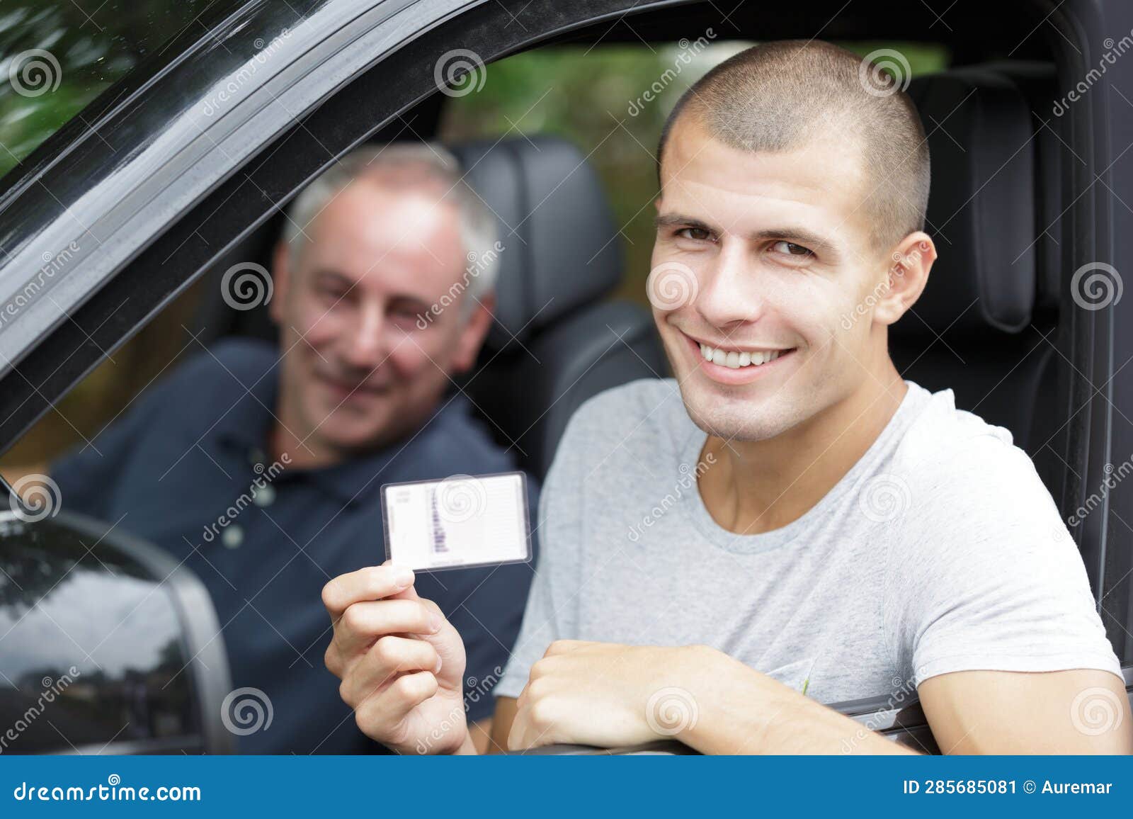 Young Man Happy To Get Driving License Stock Image - Image of beautiful ...