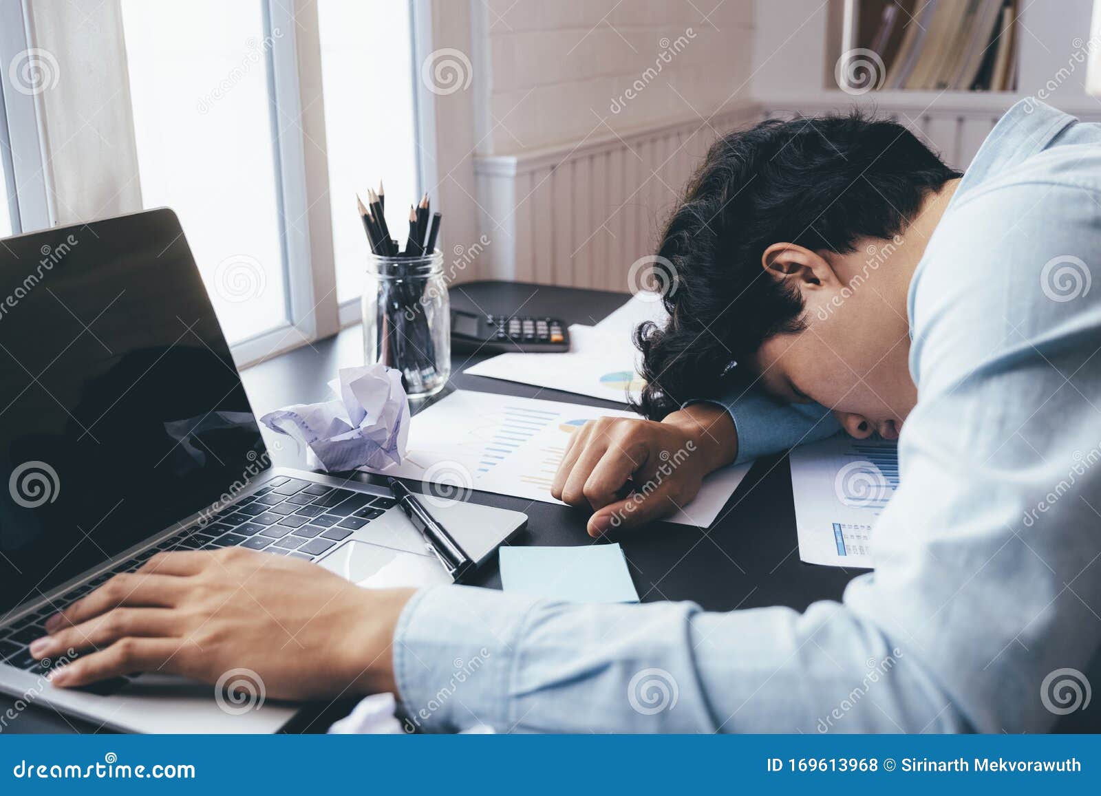 Young man working hard stock photo. Image of young, hard - 169613968