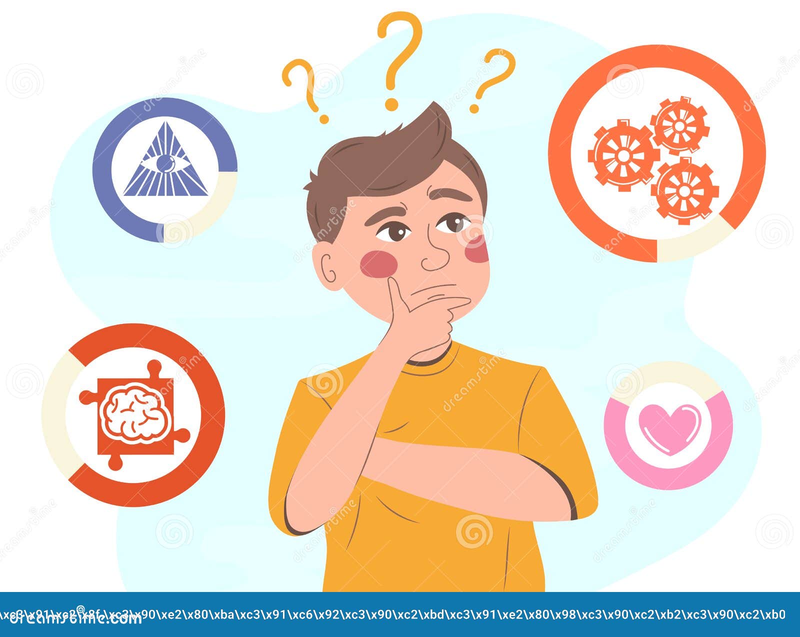 Six Feeling, Intuition View, The Same Point Of View Idea, People Heads ...