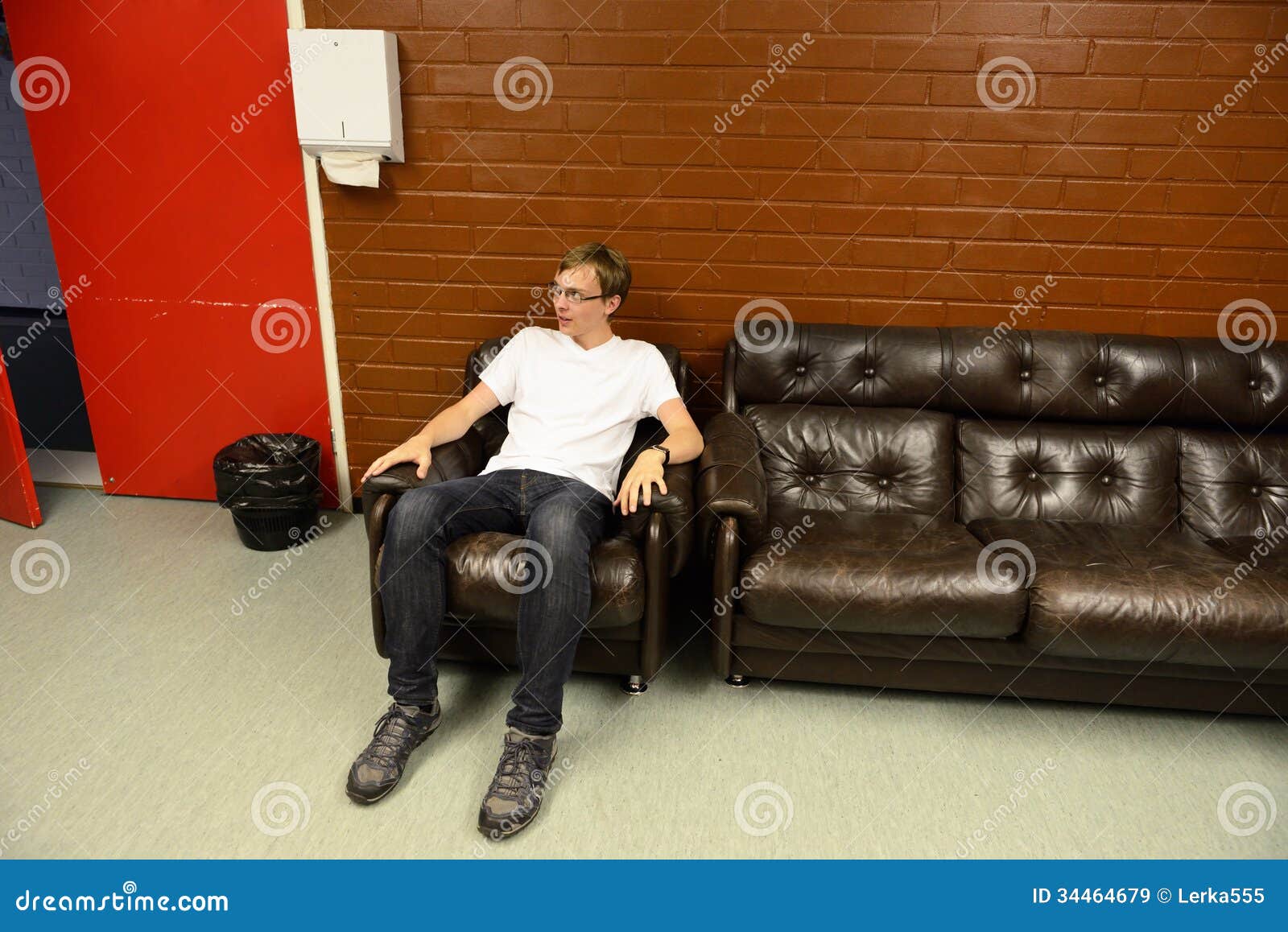 Young man has a rest stock image. Image of portrait, model - 34464679