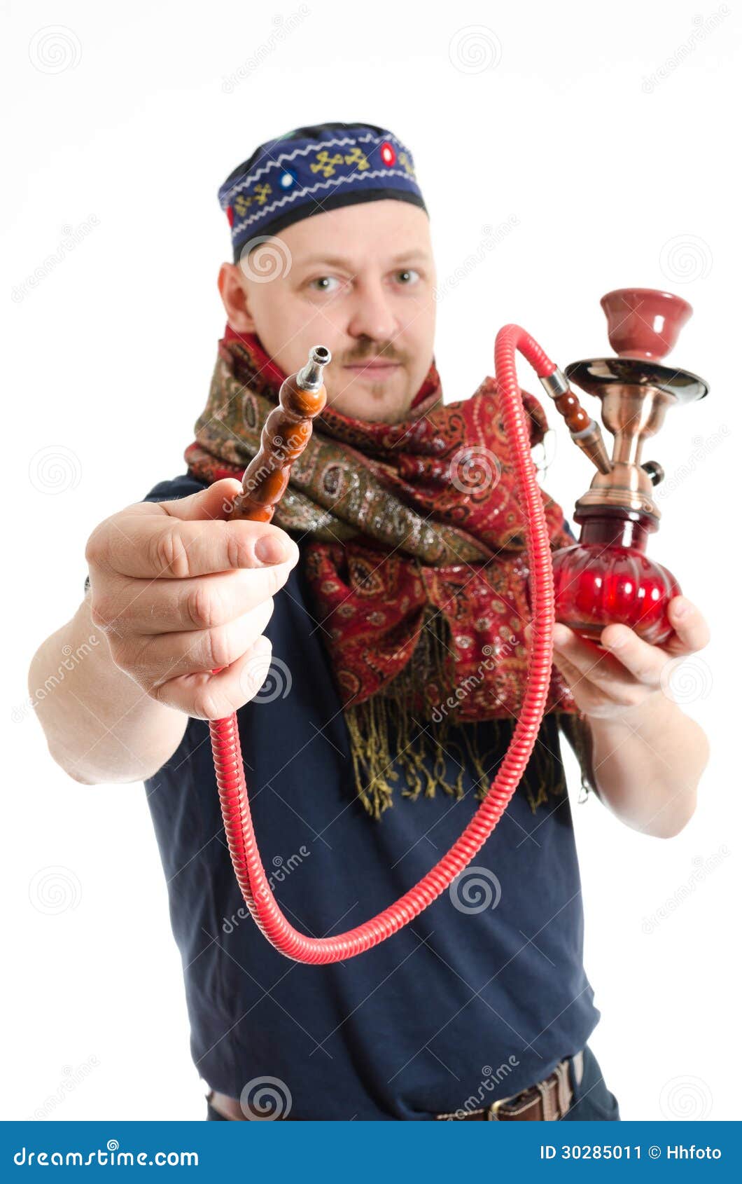 Man offers waterpipe stock image. Image of face, smoking - 30285011