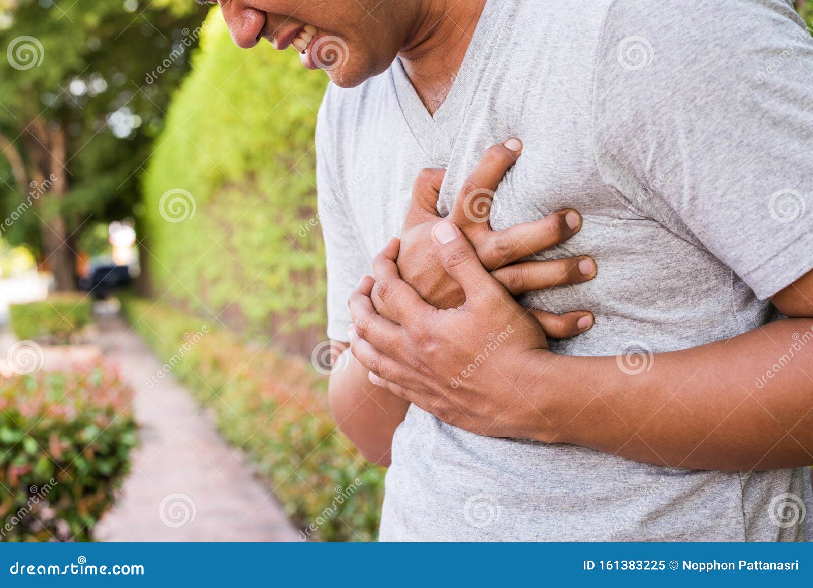 Young Man Having Heart Attack Stock Image - Image of attack, business ...