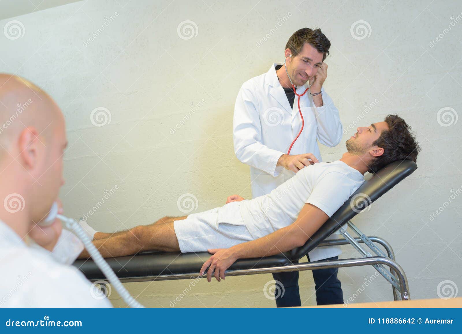 Young man having medical stock photo. Image of stethoscope - 118886642