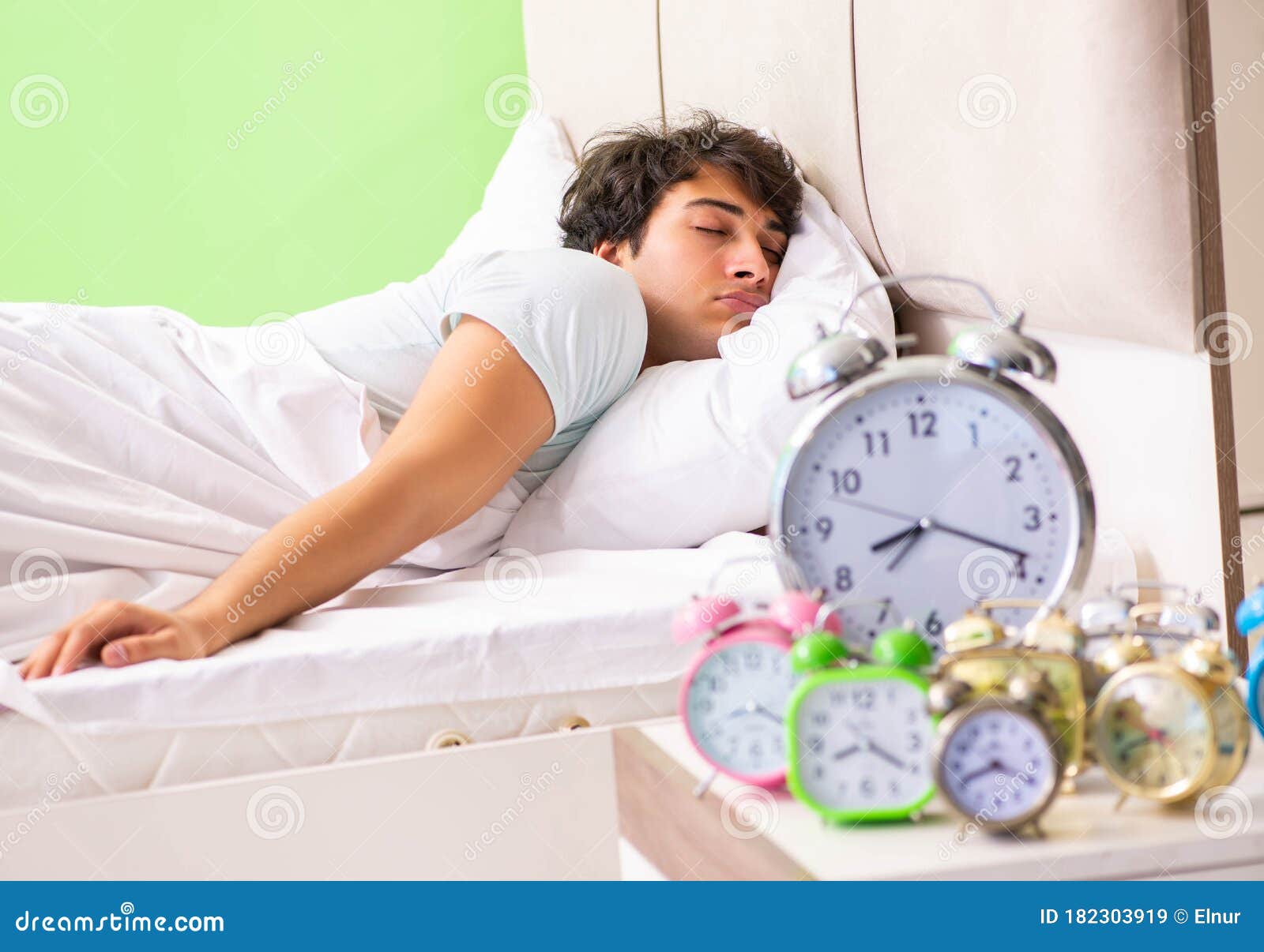 Young Man Having Trouble Waking Up in Early Morning Stock Image - Image ... Young Man Having Trouble Waking Up in Early Morning Stock Image - Image ...