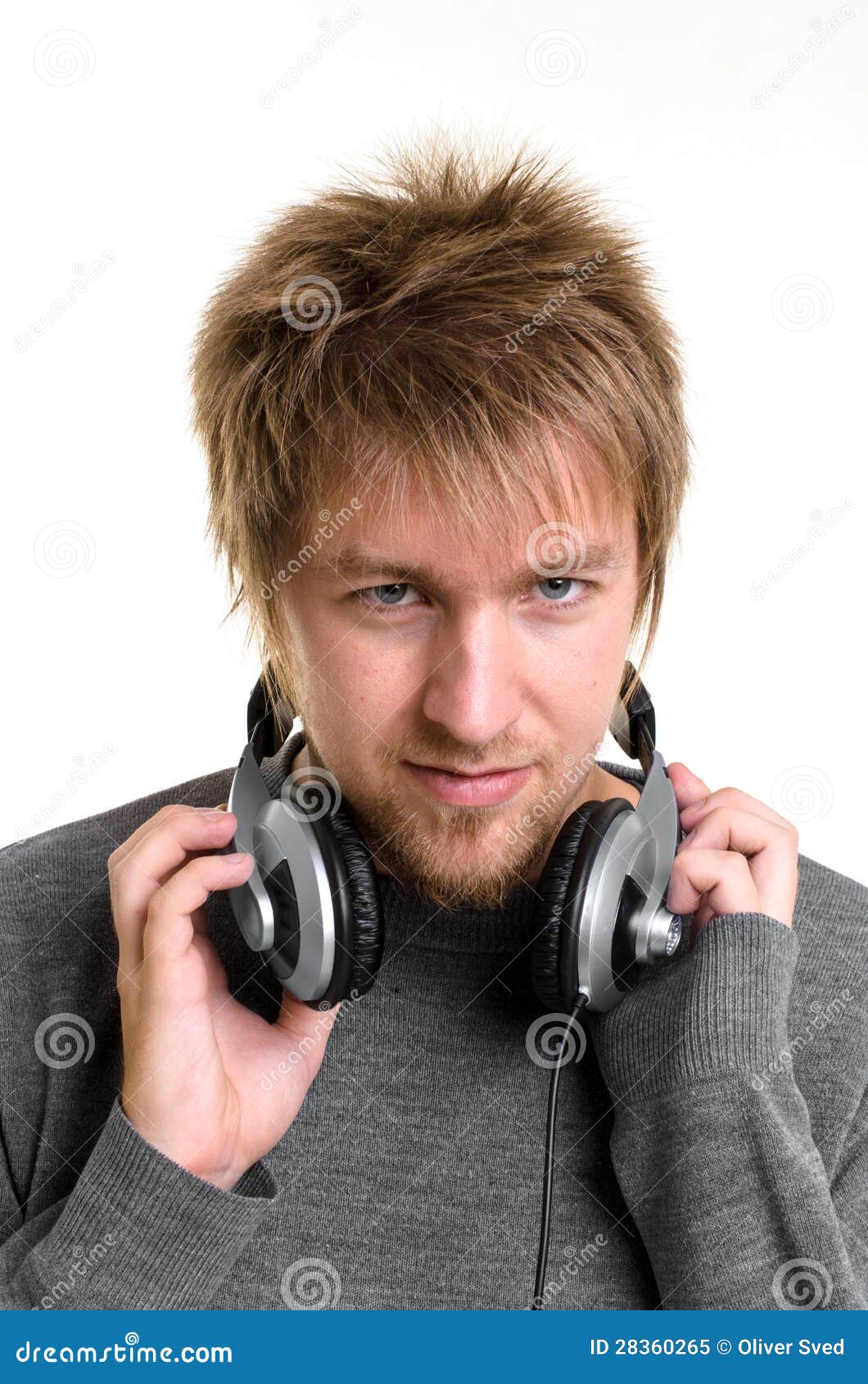 Young man with headphones stock image. Image of passion - 28360265