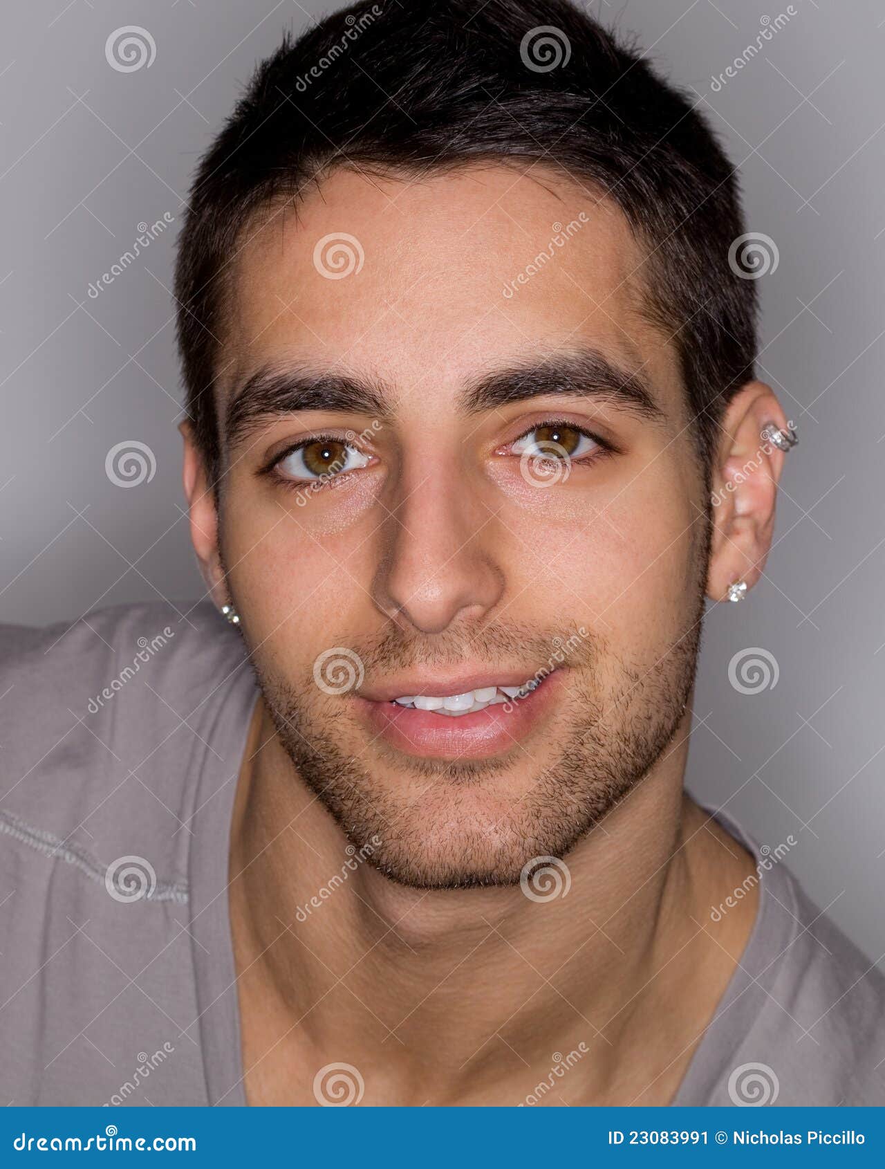 Young Man Headshot stock image. Image of person, attractive - 23083991