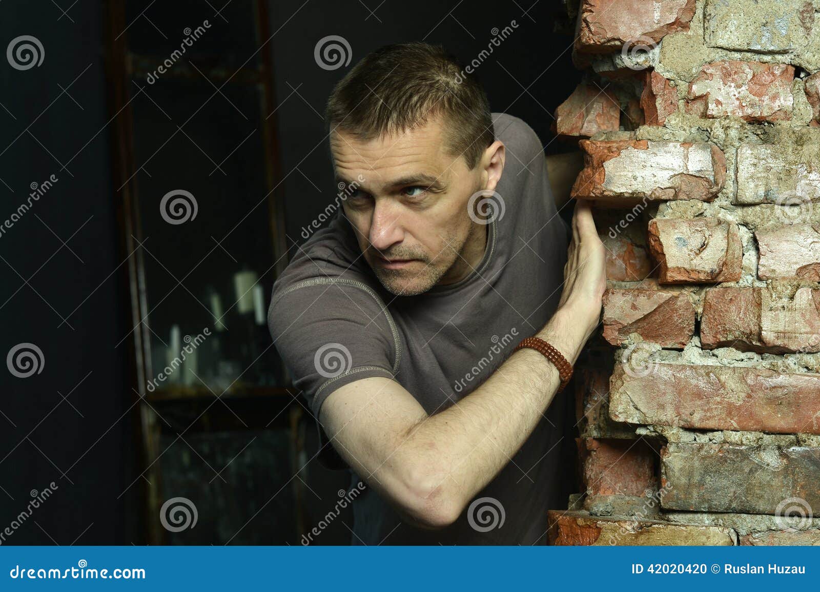 Young man hiding stock photo. Image of caucasian, hide - 42020420