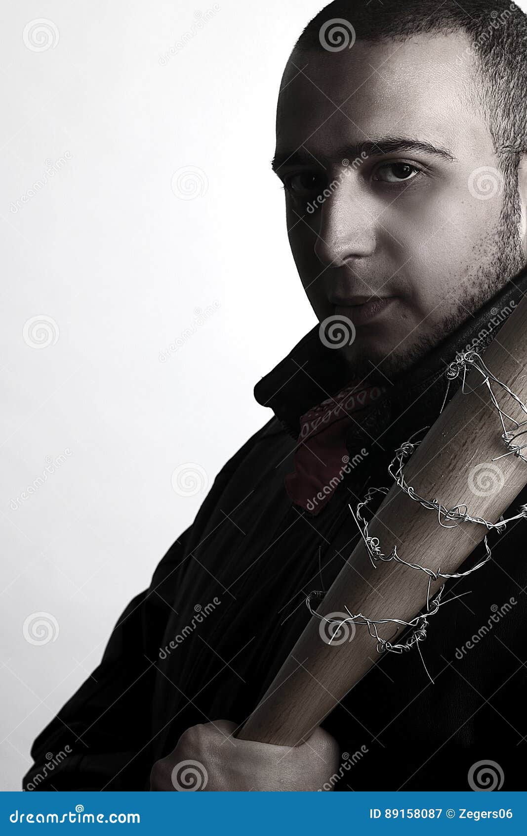 Young Man Holding a Baseball Bat Stock Image - Image of leather, person ...