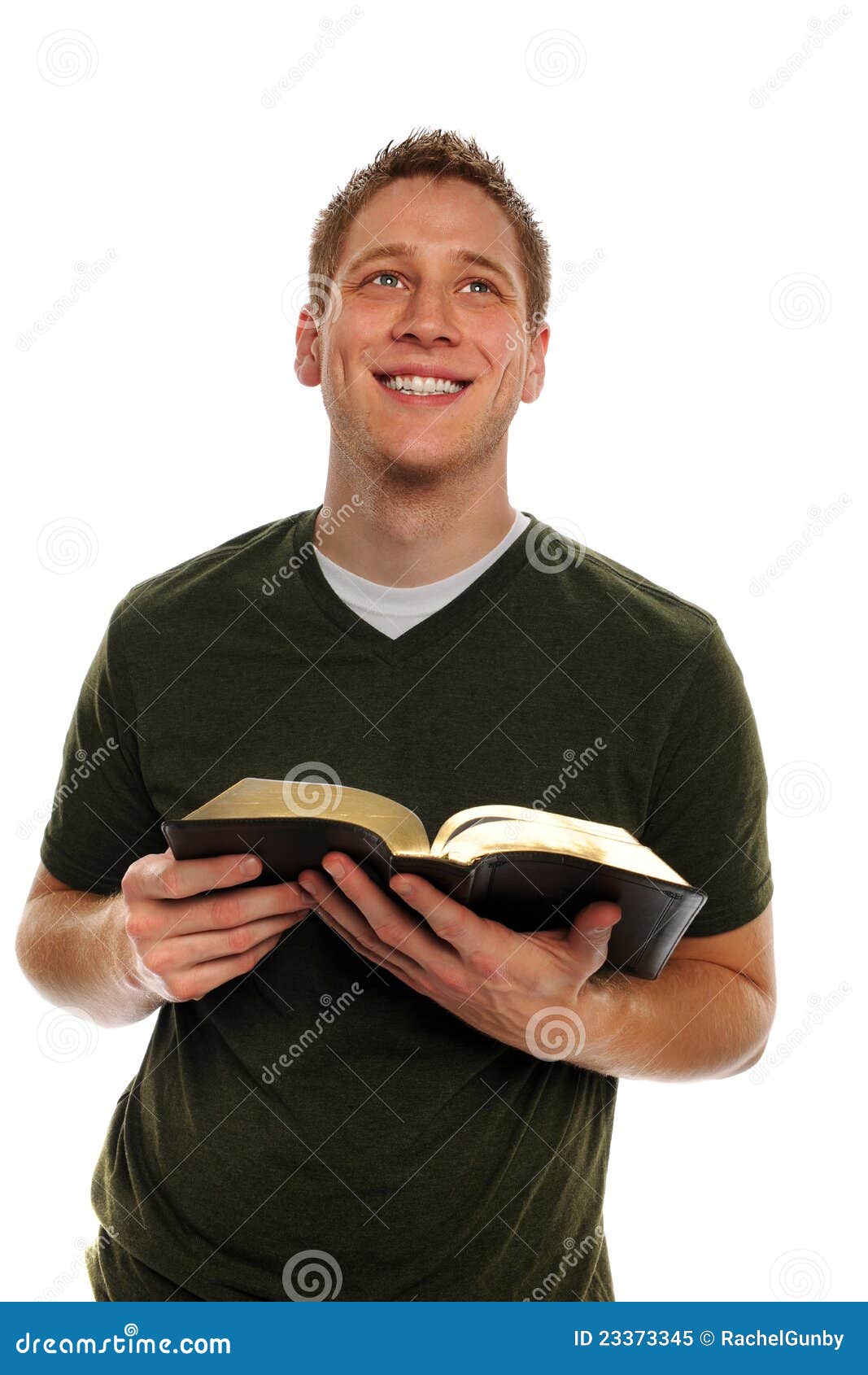 Young Man Holding Bible stock image. Image of contemporary - 23373345