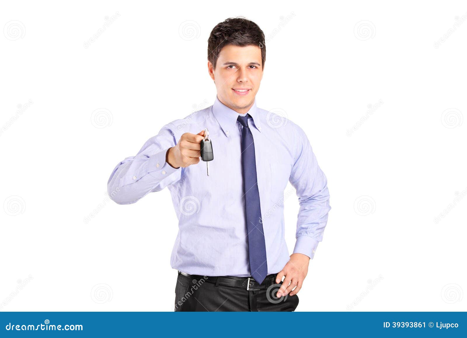 Young Man Holding A Car Key Stock Image - Image of caucasian ...
