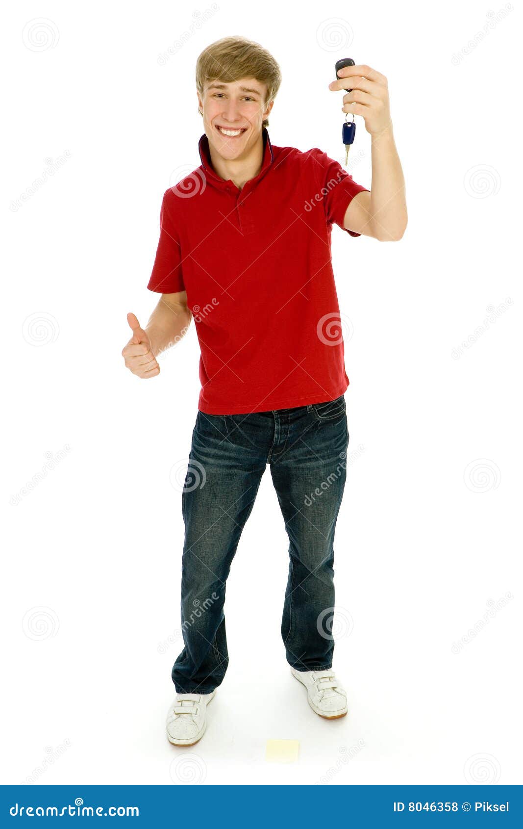 Young man holding car keys stock photo. Image of adult - 8046358