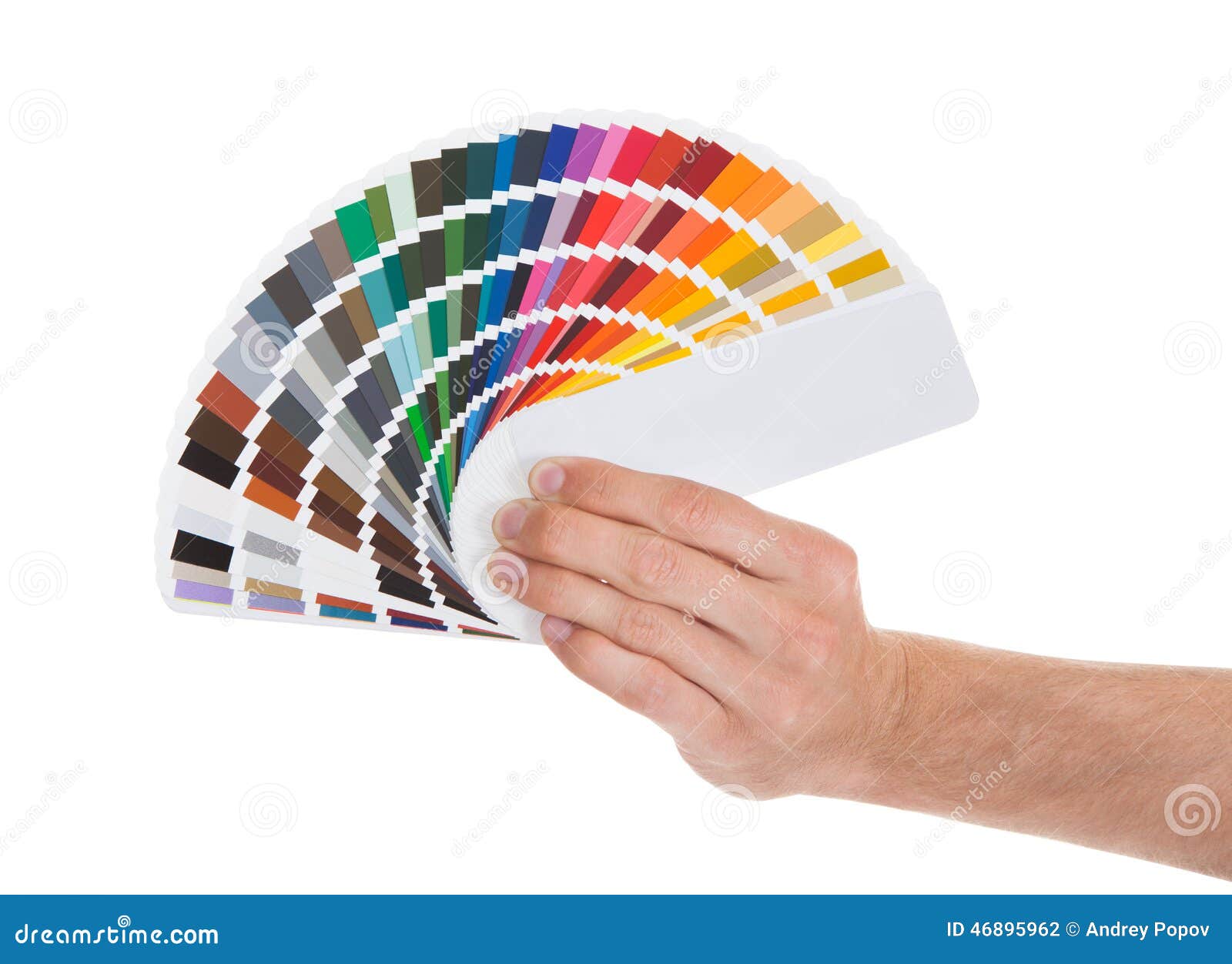 Young Man Holding Color Palette Stock Photo - Image of painter ...