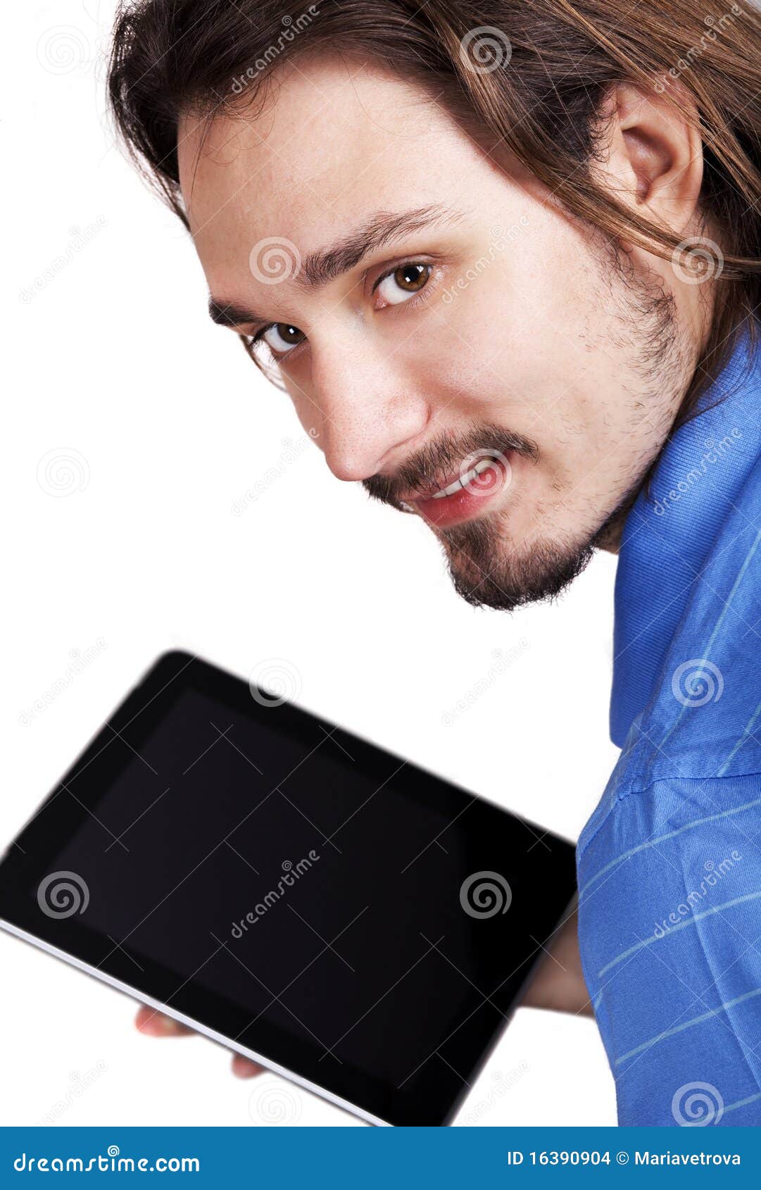 101 Young Man Holding Ipad Notebook Stock Photos - Free & Royalty-Free ...