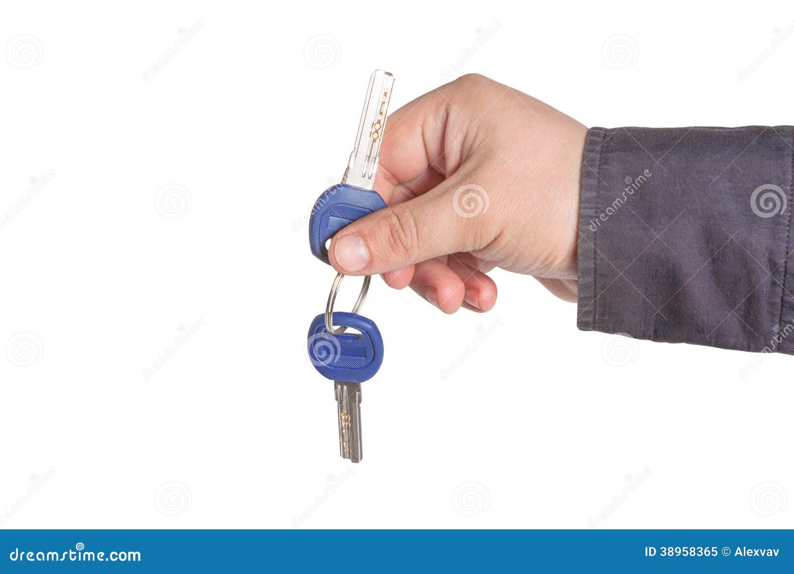 Young Man Holding Keys in Hand Stock Image - Image of business, sales ...