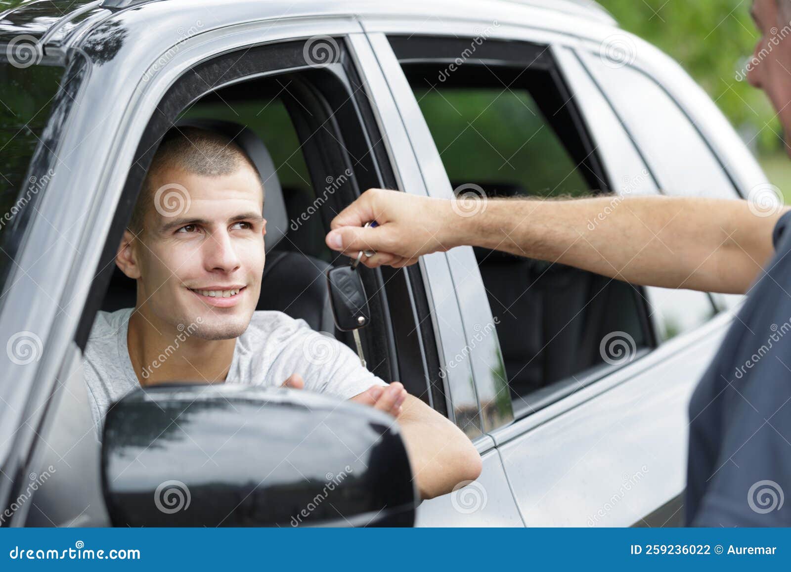 Young Man Holding Keys New Car Stock Photo - Image of driver ...