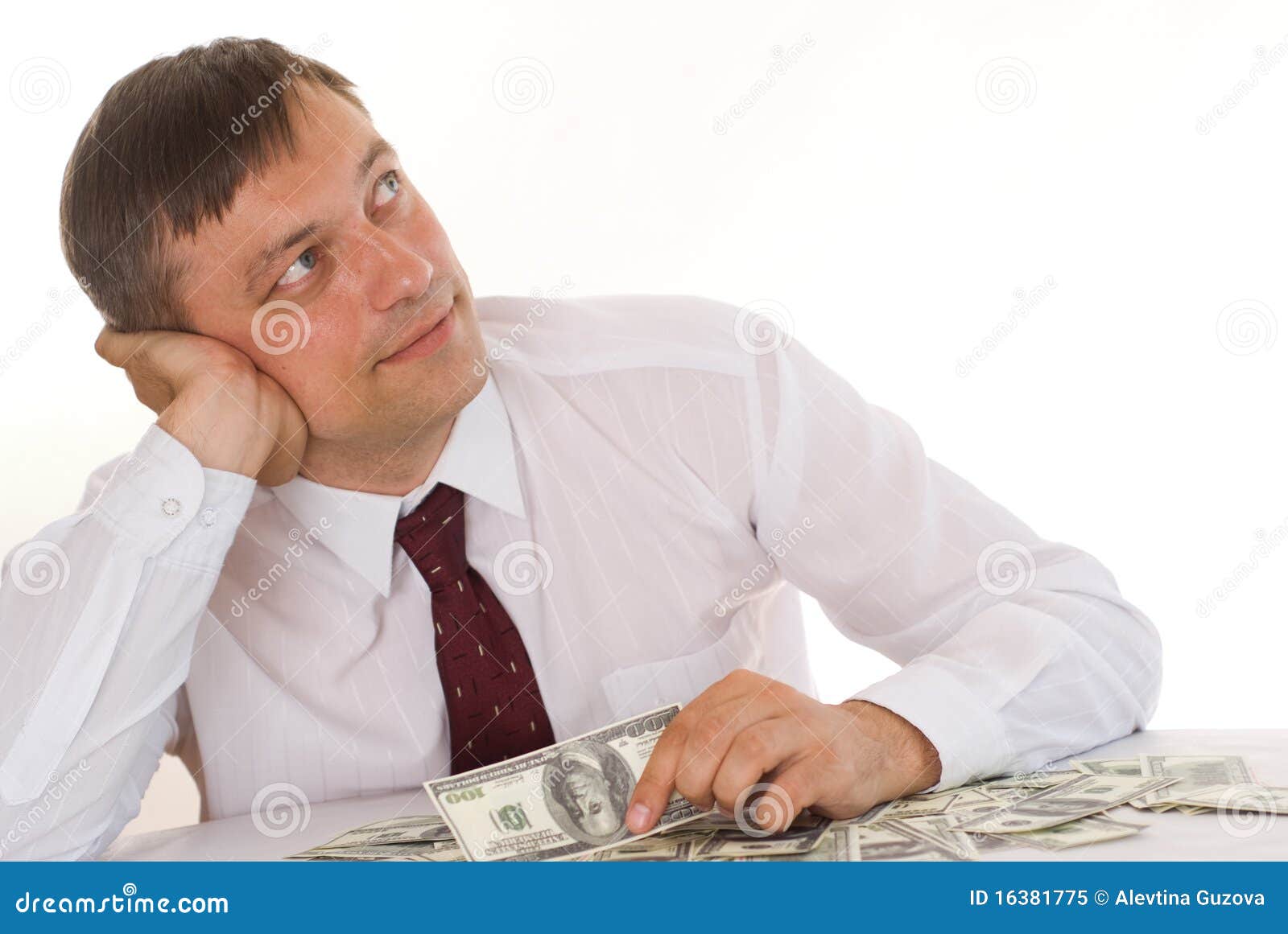 Young man holding money stock image. Image of choice - 16381775