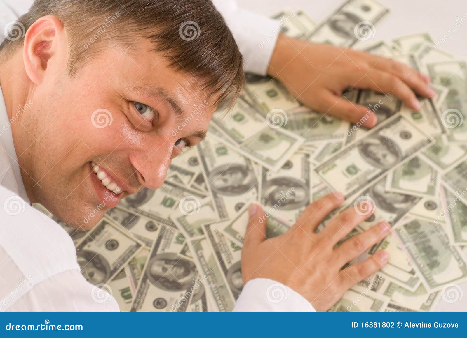 Young Man Holding Money Stock Photography - Image: 16381802
