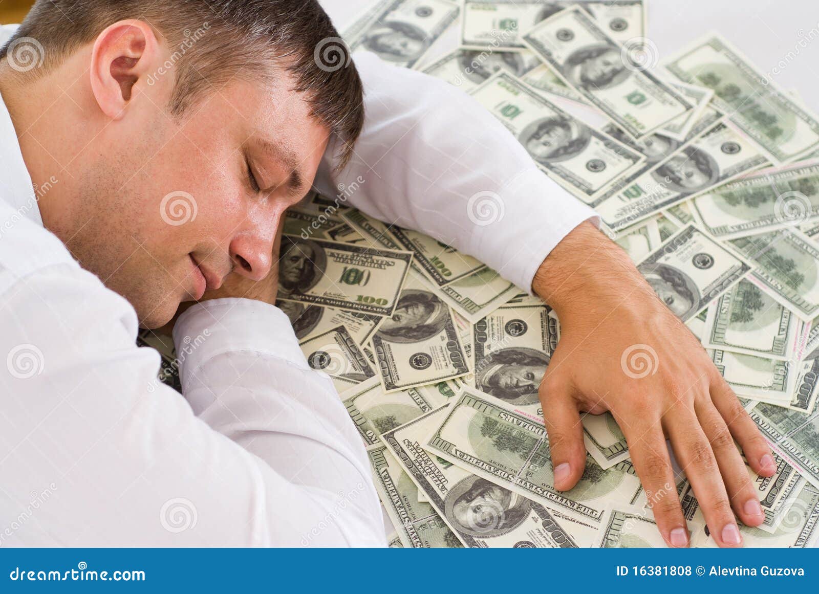 Young man holding money stock photo. Image of choice - 16381808