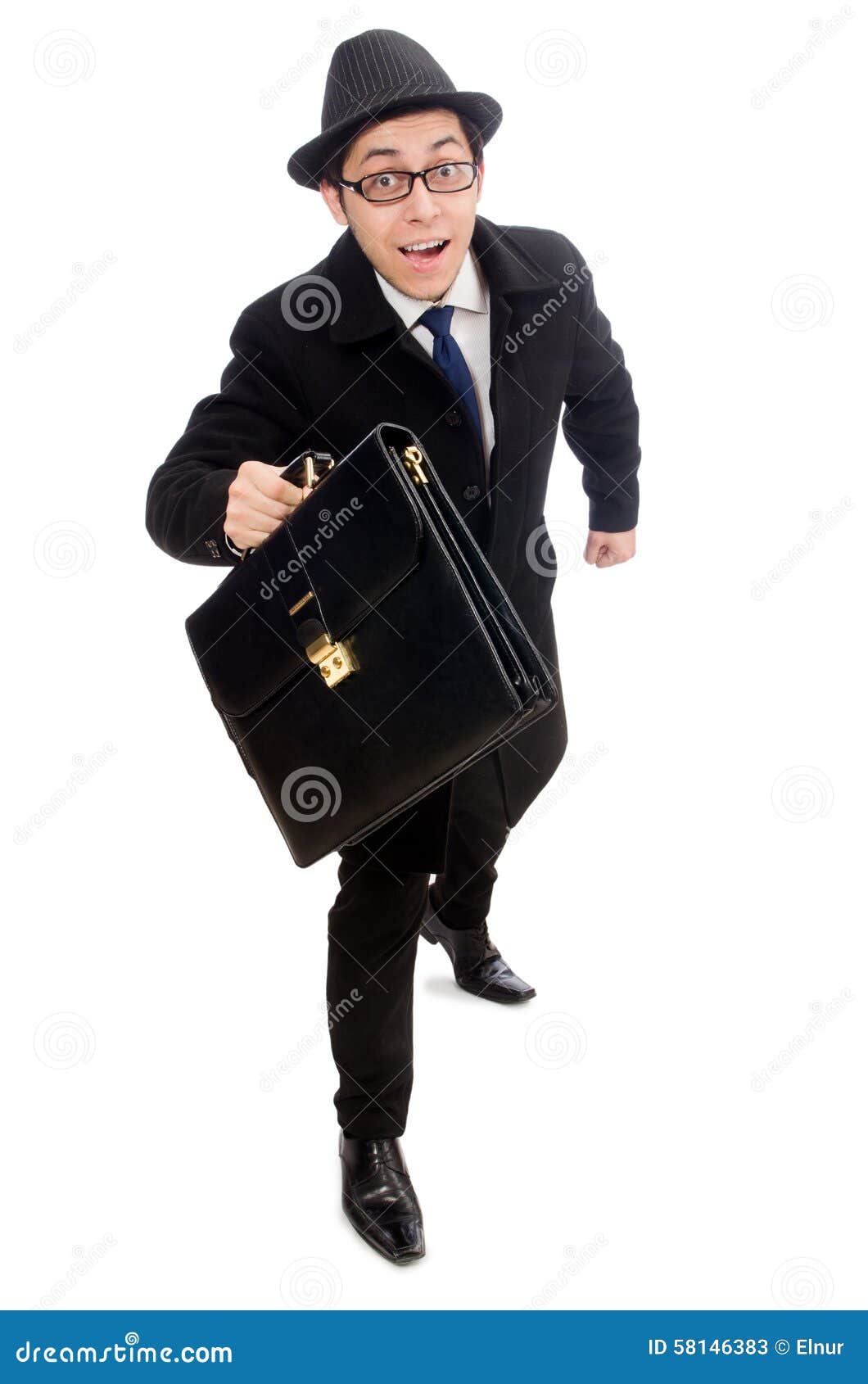 Young man holding suitcase stock image. Image of black - 58146383