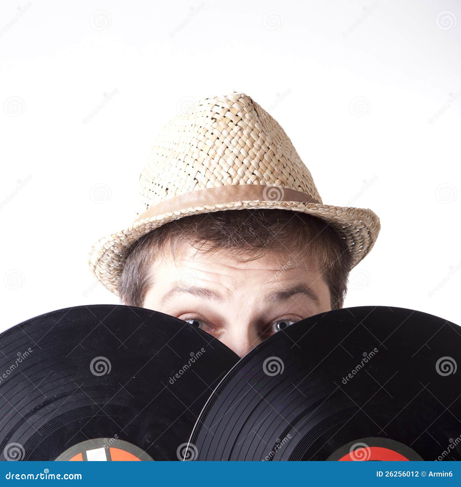 Young Man Holding Two Vinyl LP-s Stock Photo - Image of black, hand ...