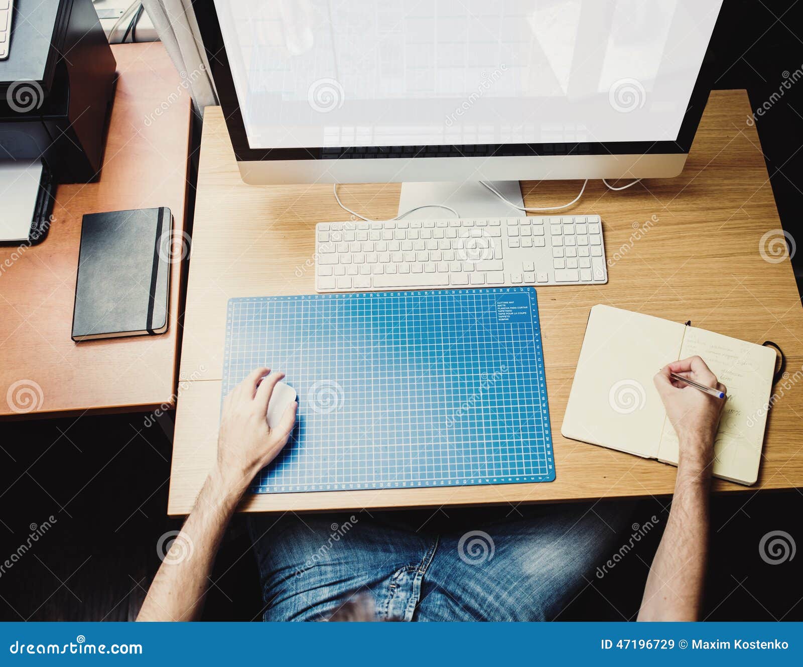Young Man at Home Using a Computer Stock Image - Image of idea ...