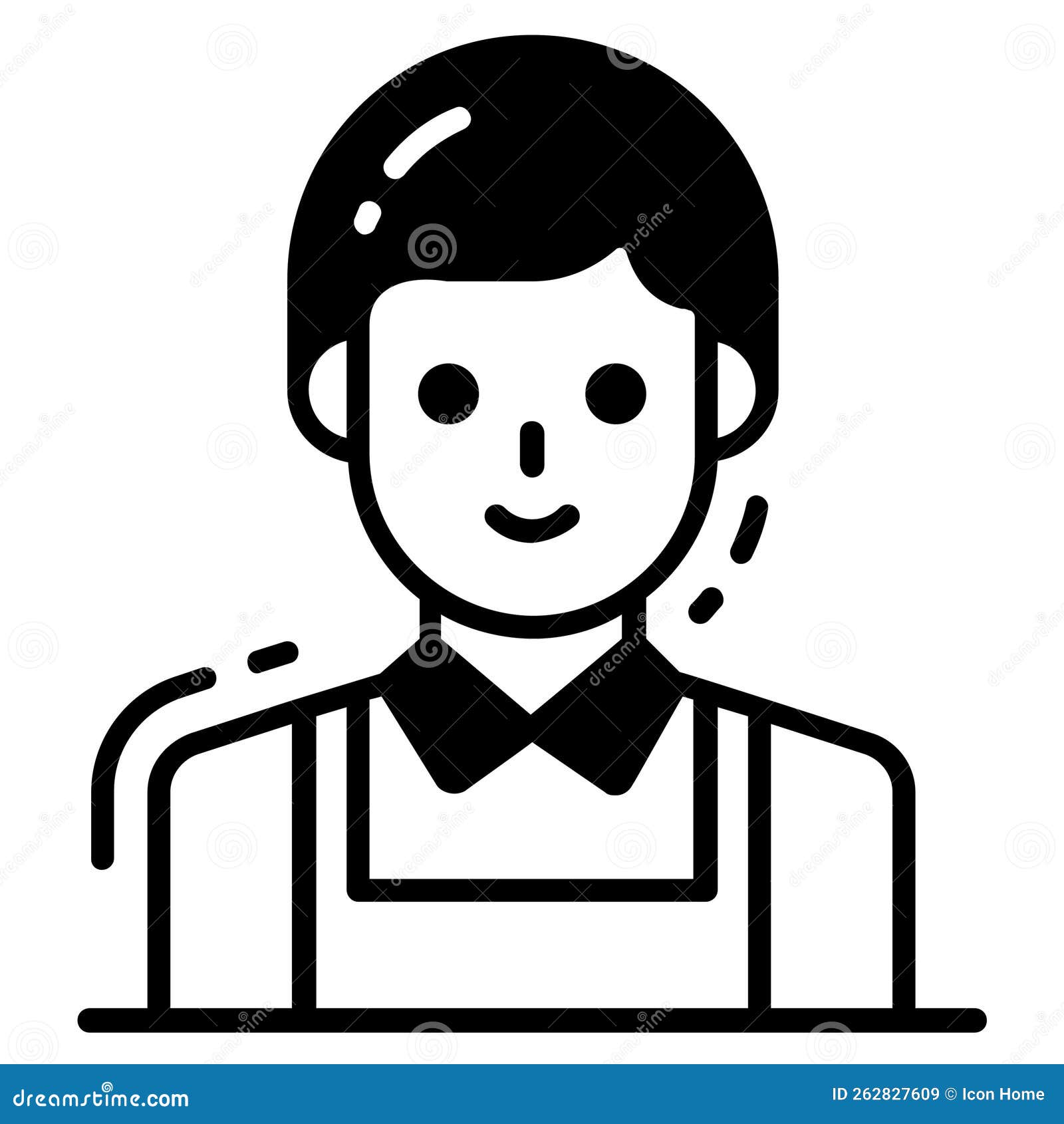 Young Man Icon, Single Avatar Vector Illustration Stock Vector ...