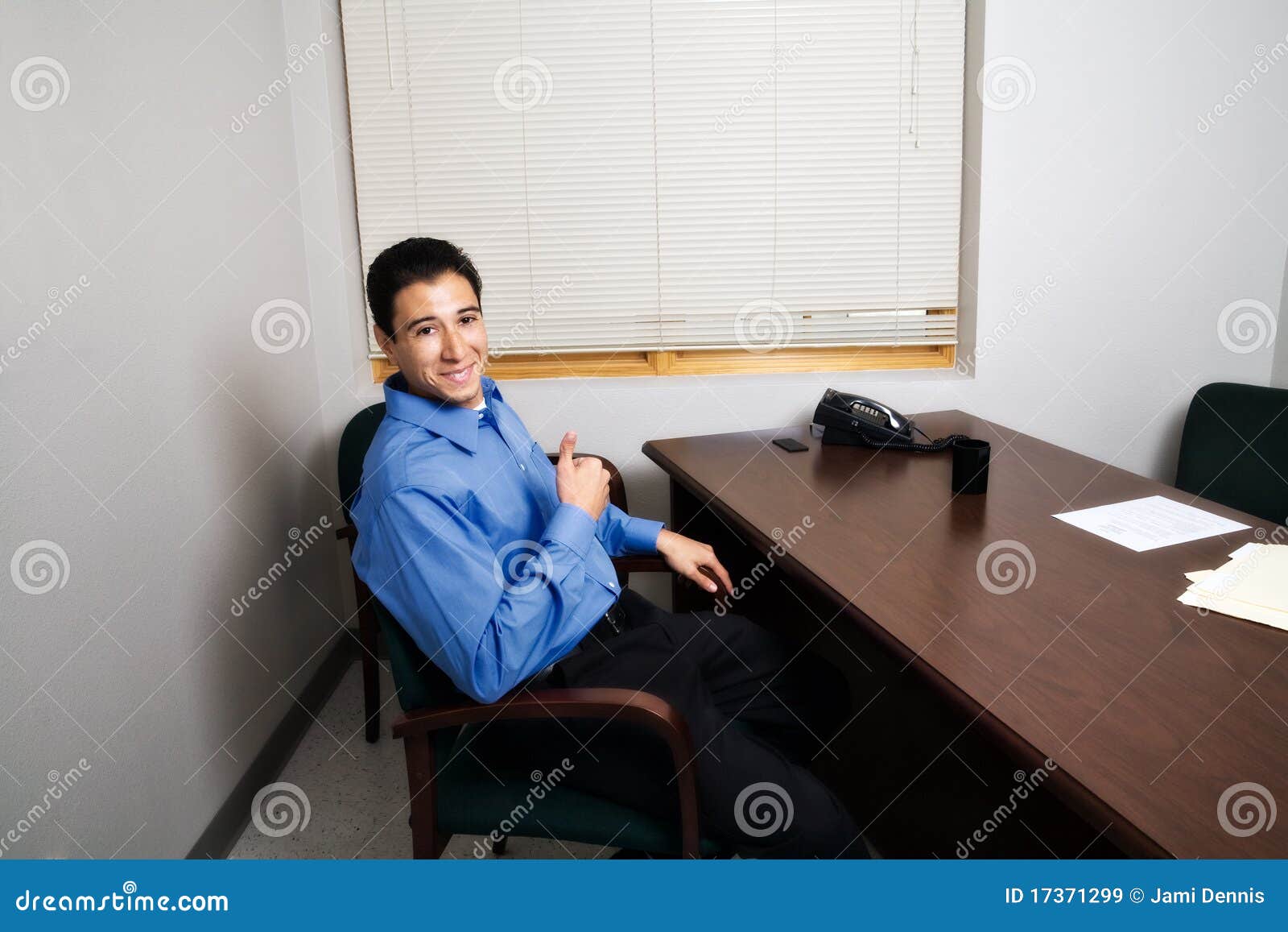 Young Man at Job Interview stock image. Image of mixed - 17371299