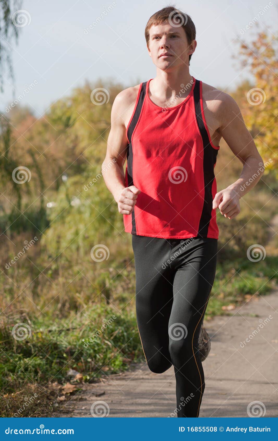 Young man jogging outdoor stock photo. Image of runner - 16855508