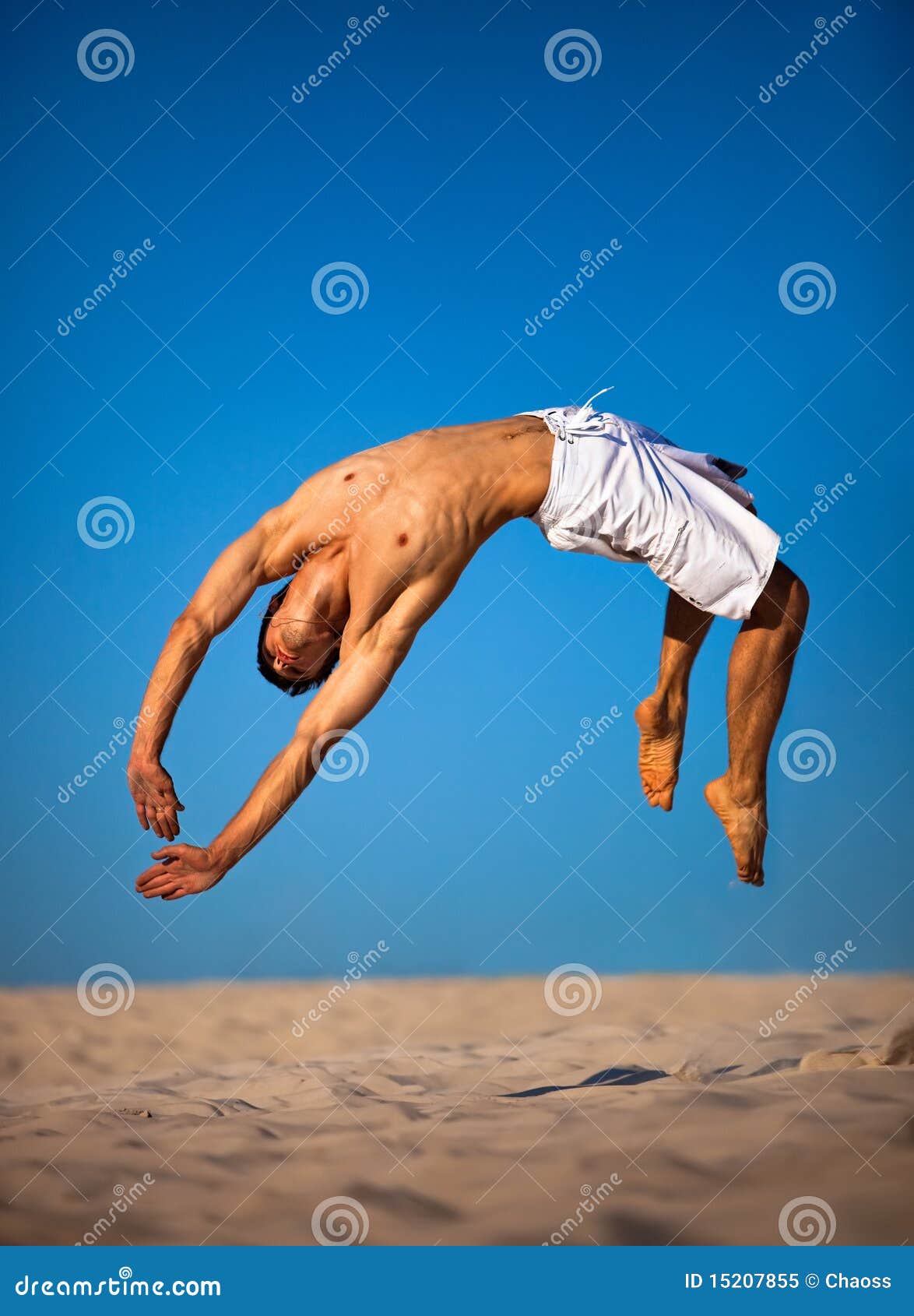 Young man jumping stock image. Image of power, jump, brawny - 15207855