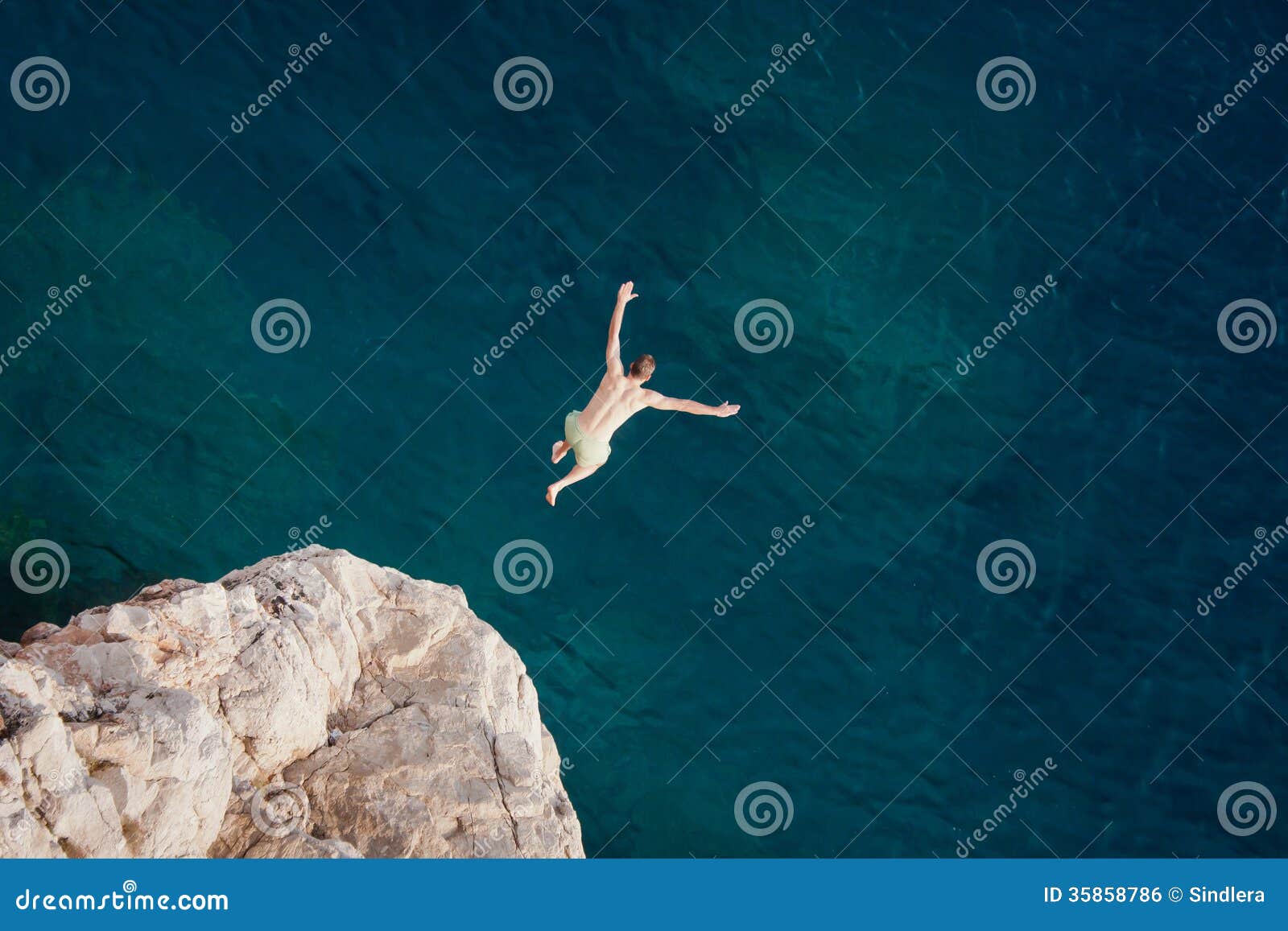 Underwater Cliff Diving