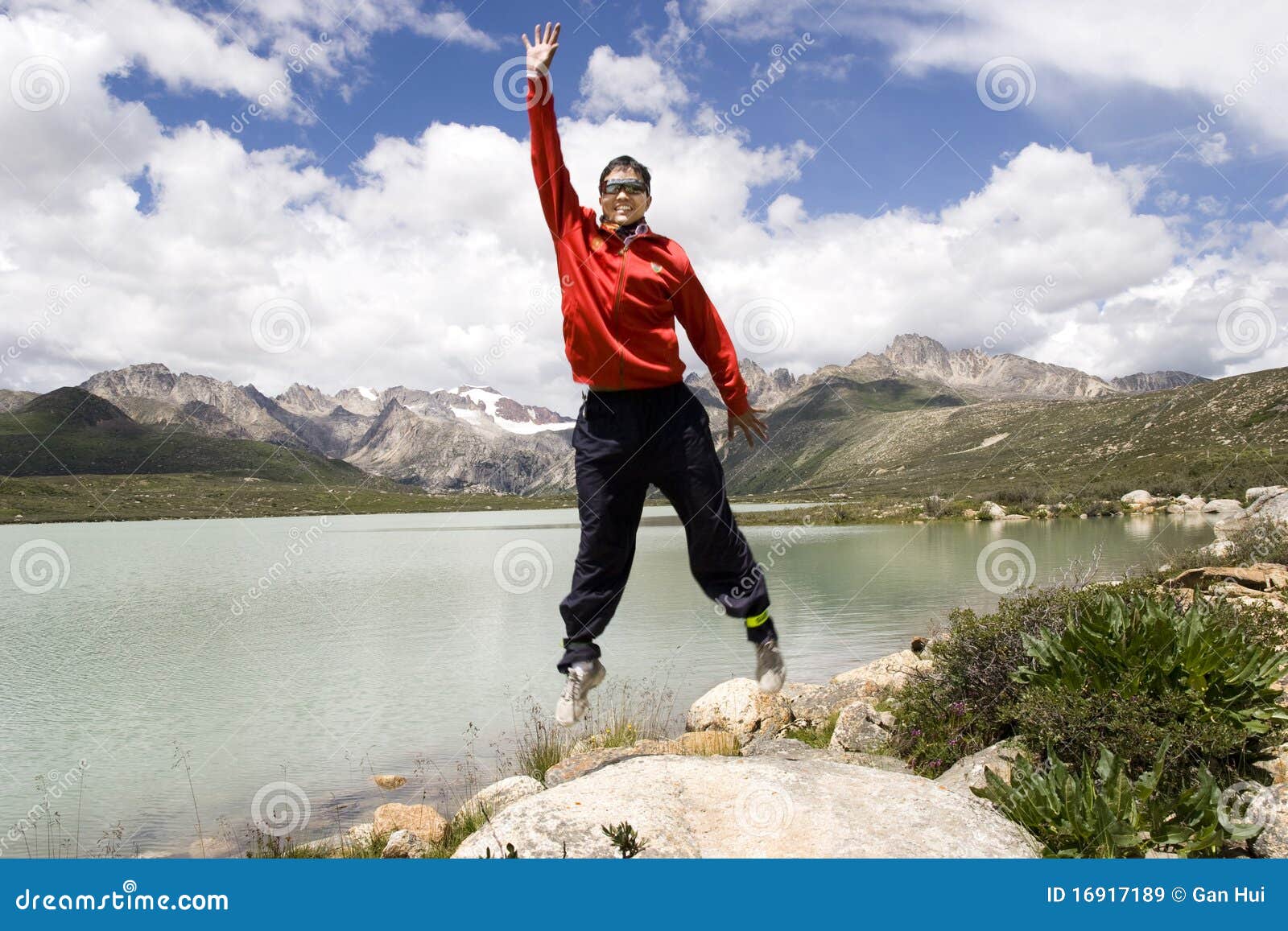 Young man jumps high stock image. Image of happiness - 16917189